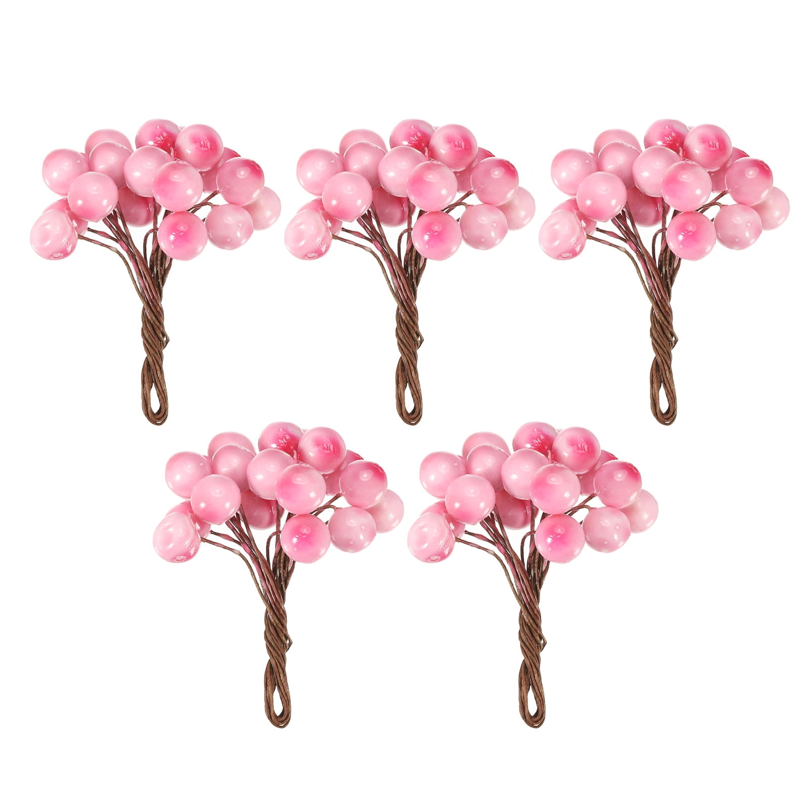 Uxcell 12mm Artificial Berry, Artificial Holly Berries Faux Frosted ...