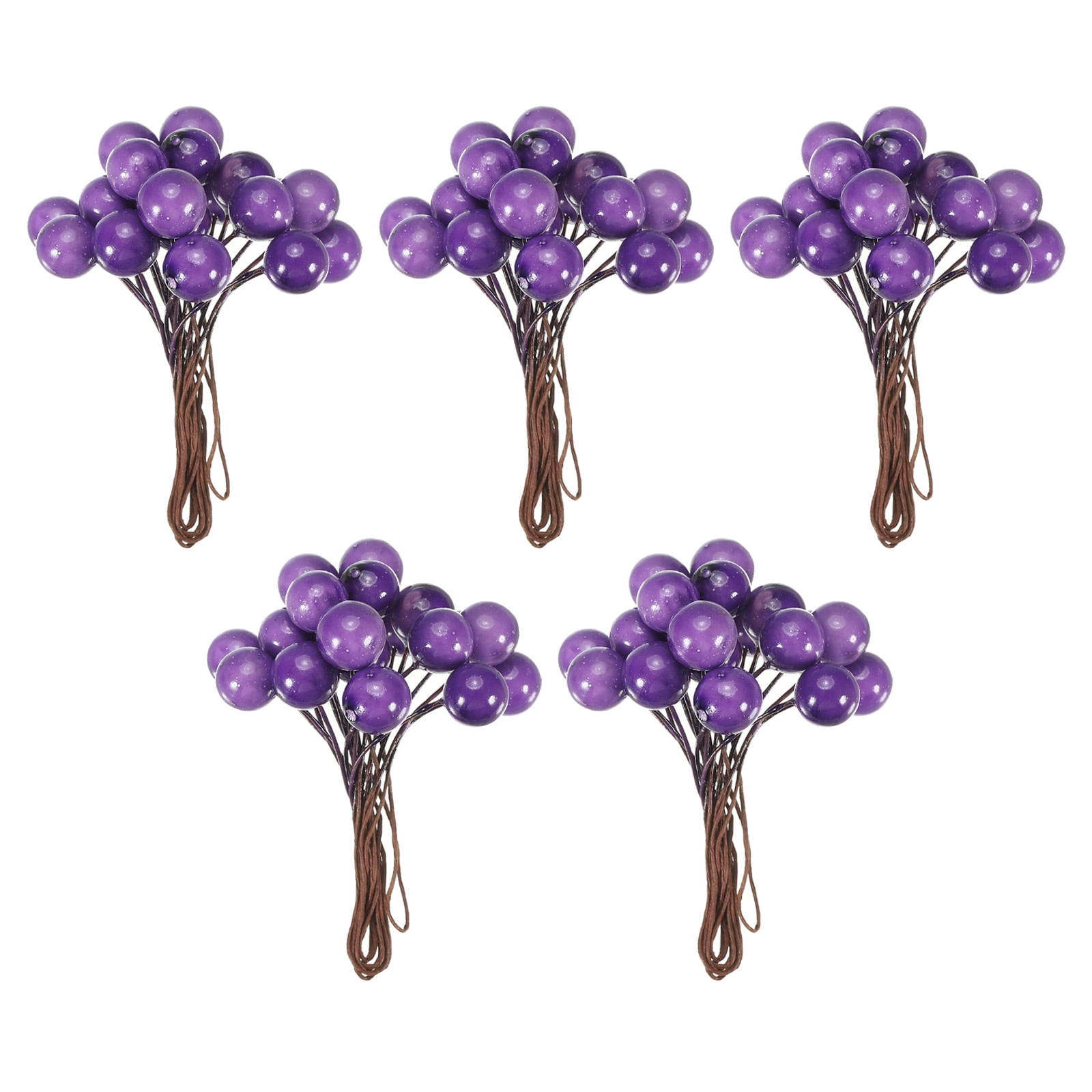 Uxcell 12mm Artificial Berry, Artificial Holly Berries Faux Frosted ...