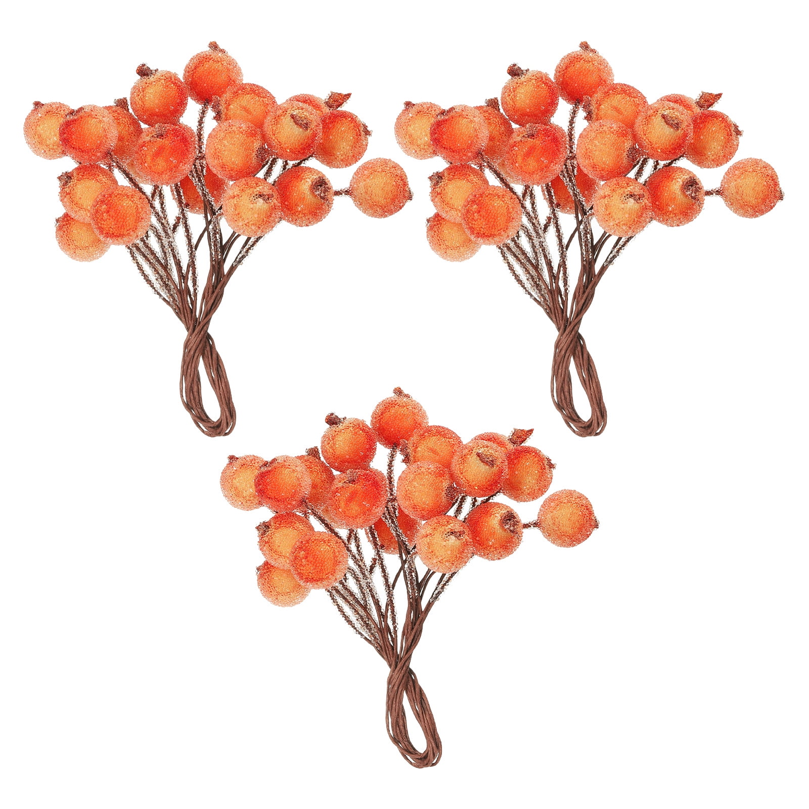 Uxcell 12mm Artificial Berry, Artificial Holly Berries Faux Frosted ...