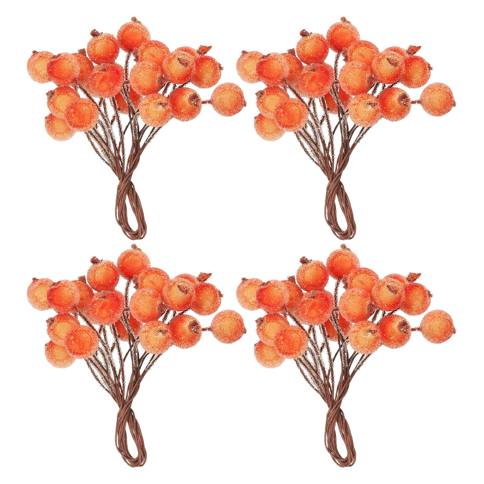 Uxcell 12mm Artificial Berry, Artificial Holly Berries Faux Frosted ...