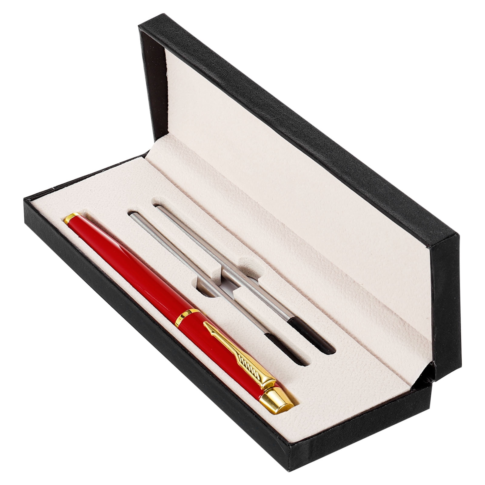 Uxcell 12mm Black Ink Ballpoint Pen Business Metal Pen 0.5mm Point with ...