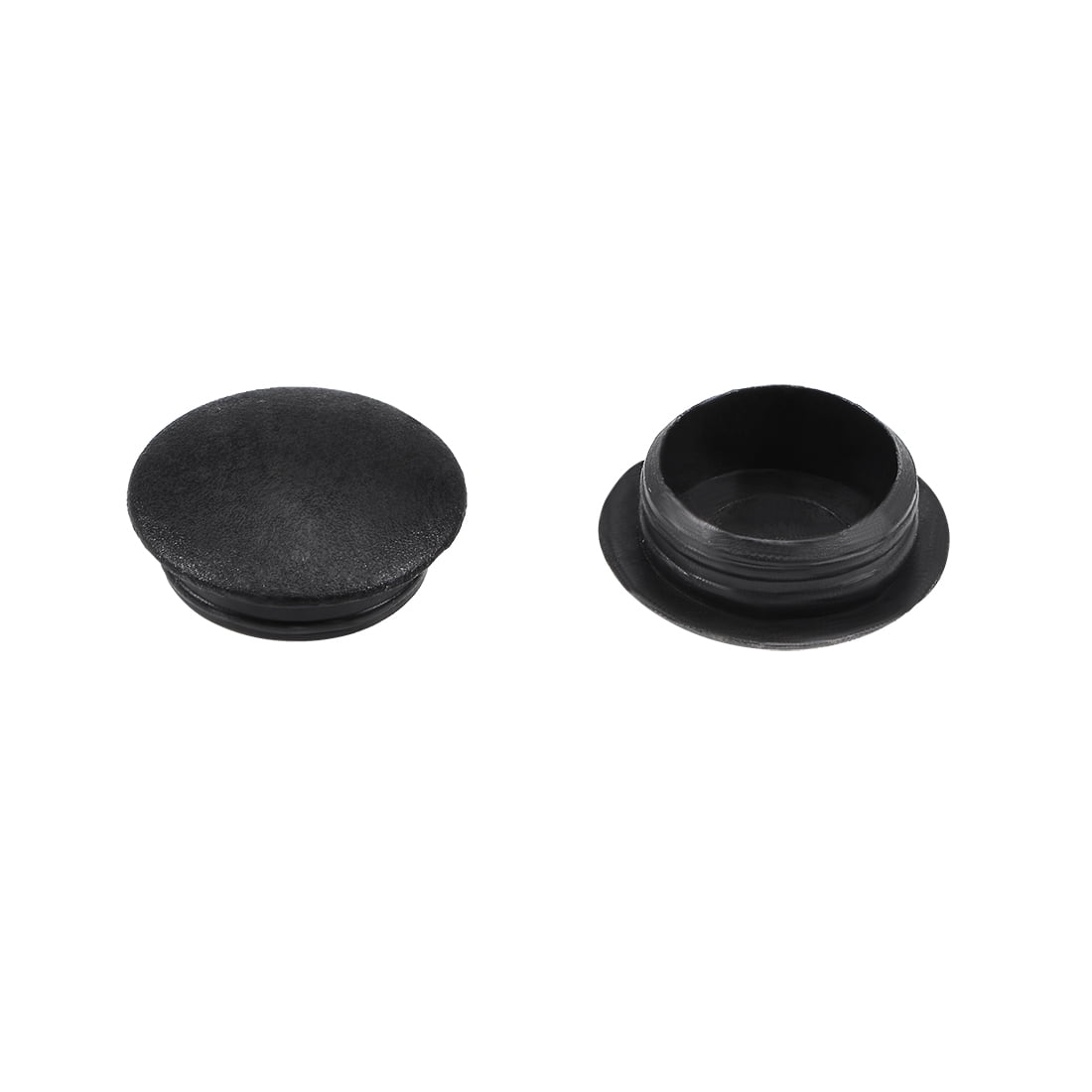 Uxcell 12mm Dia Black Plastic Locking Hole Plug Button Top Flush Type ...