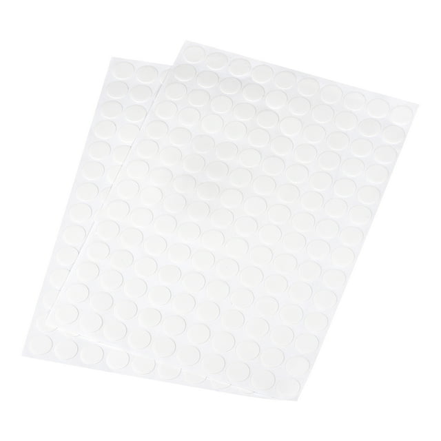 Uxcell 12mm Dia PVC Self Adhesive Screw Hole Cover Stickers White 2 ...