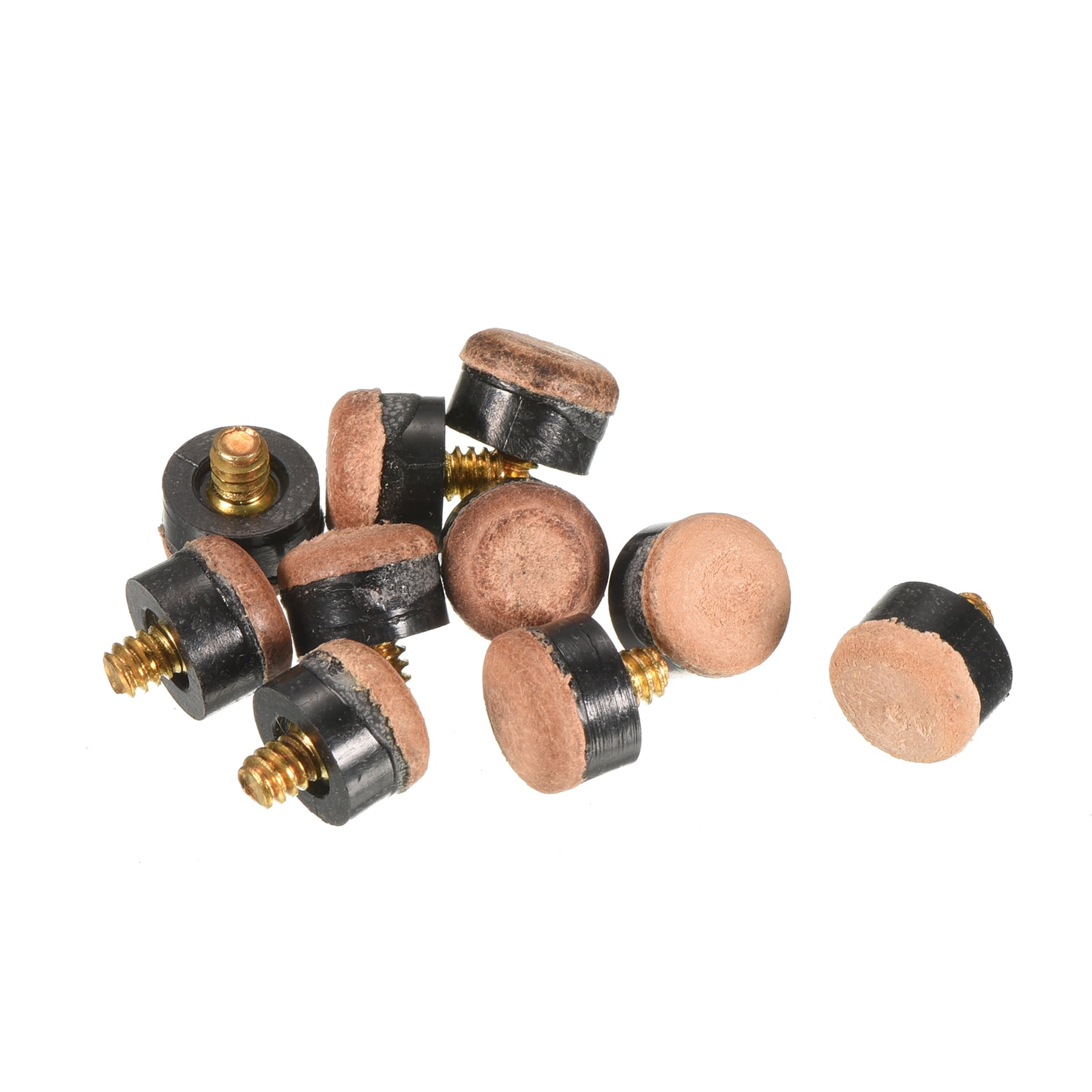 Uxcell 12mm Dia Screw on Pool Cue Tips Replacement Pool Stick Tips ...