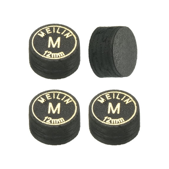 Uxcell 12mm Glue on Laminated Medium Pool Billiard Stick Cue Tips ...