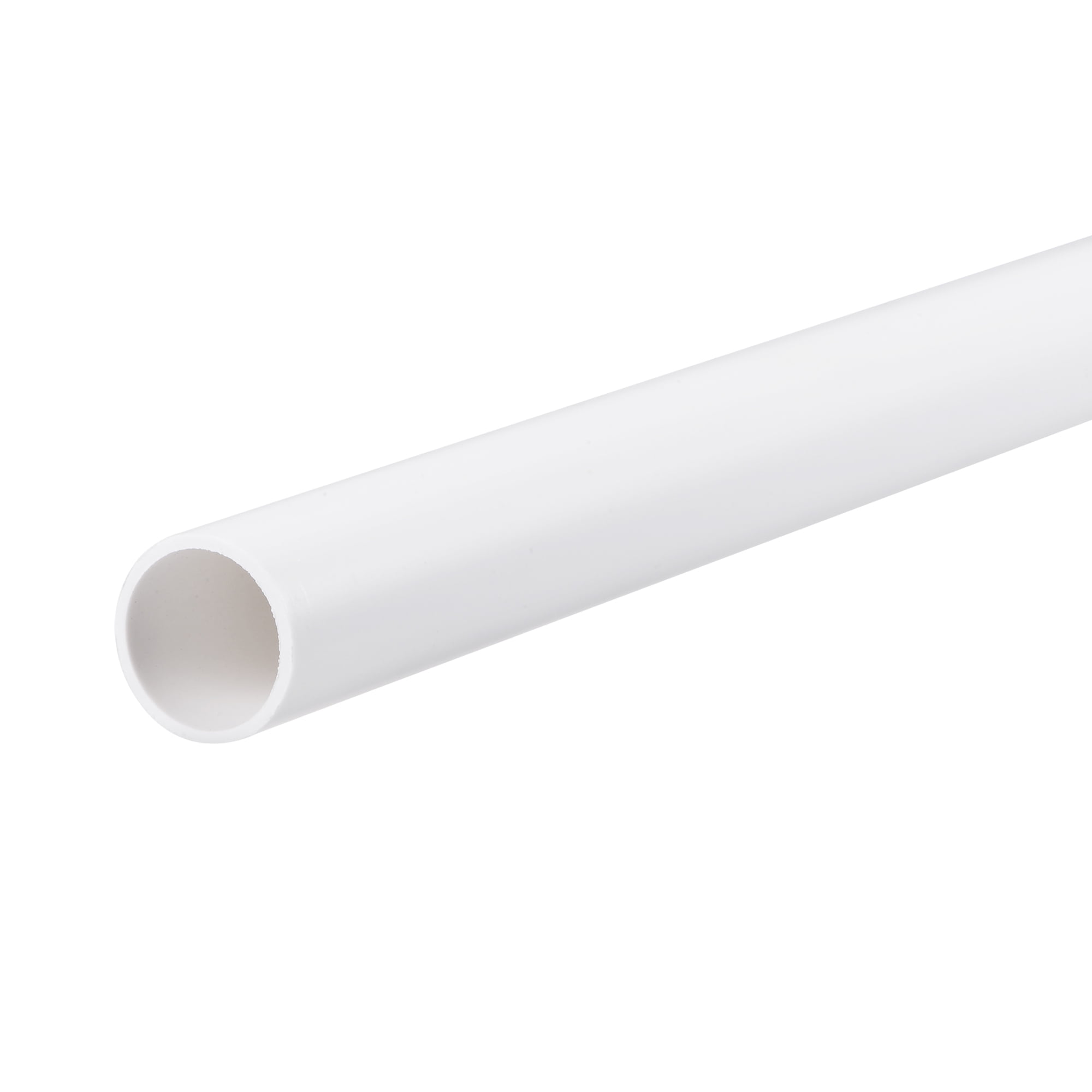 Uxcell 12mm ID 14mm OD 500mm White PVC Pipe Round Rigid Plastic Tube ...