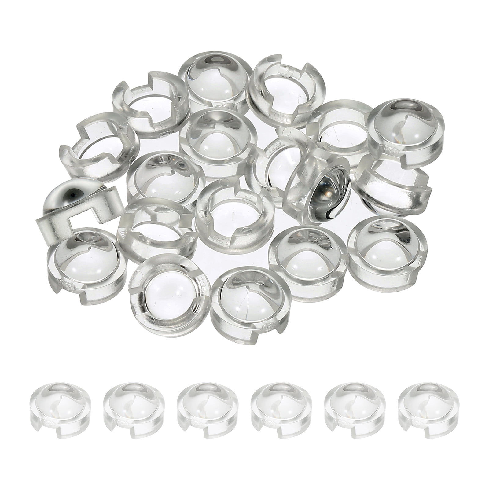 Uxcell 12mm LED Convex Lens, 36 Pack 120 Degree Beam Angle PMMA Acrylic ...