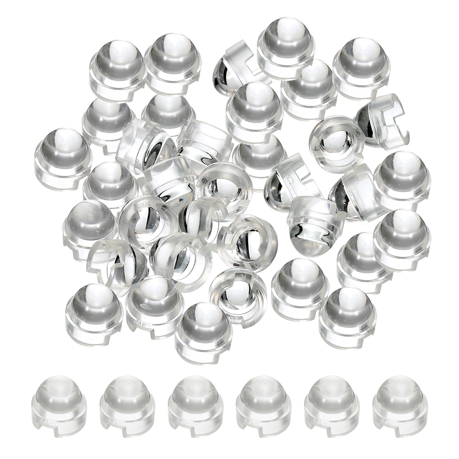 Uxcell 12mm LED Convex Lens, 36 Pack 20 Degree Beam Angle PMMA Acrylic ...