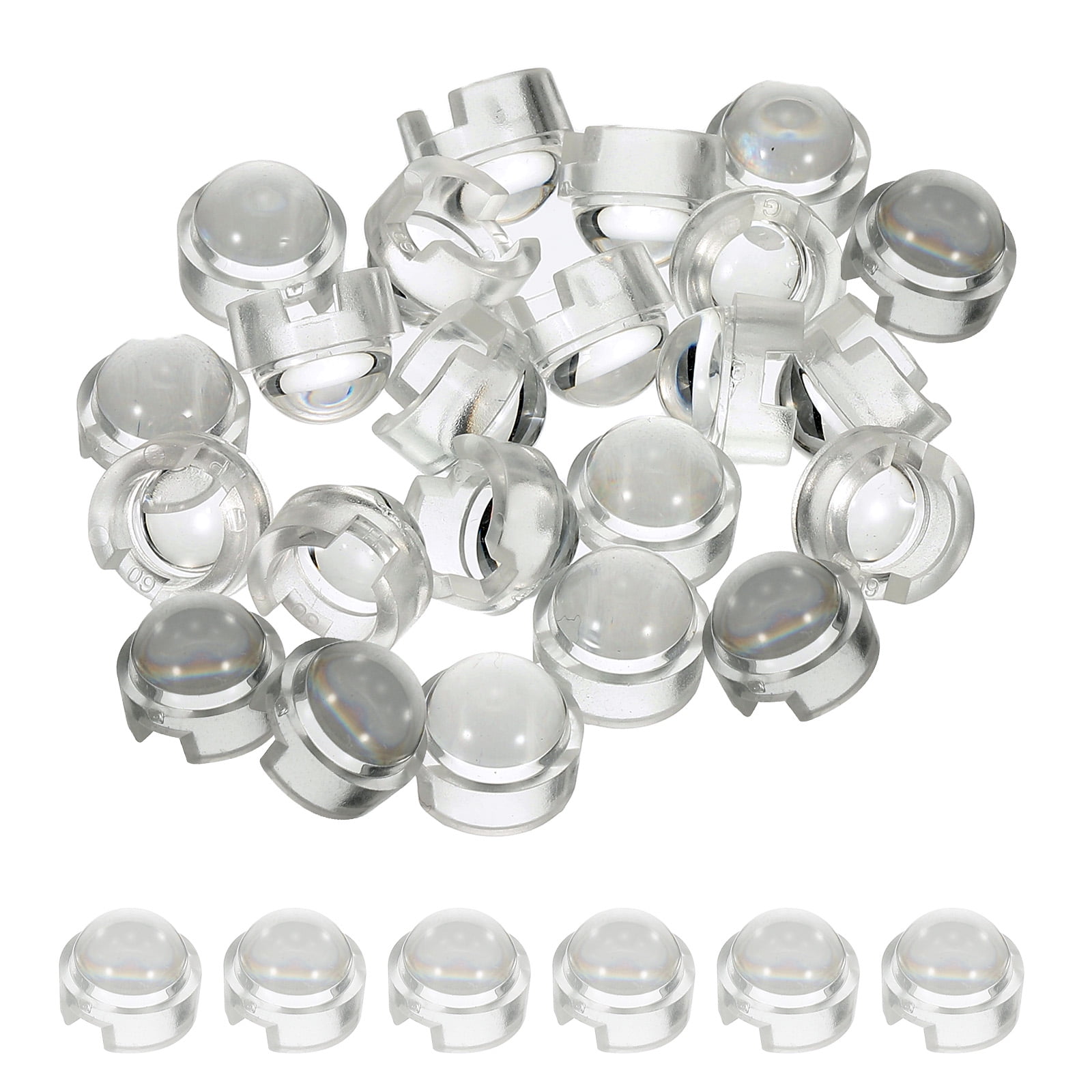 Uxcell 12mm LED Convex Lens, 36 Pack 60 Degree Beam Angle PMMA Acrylic ...