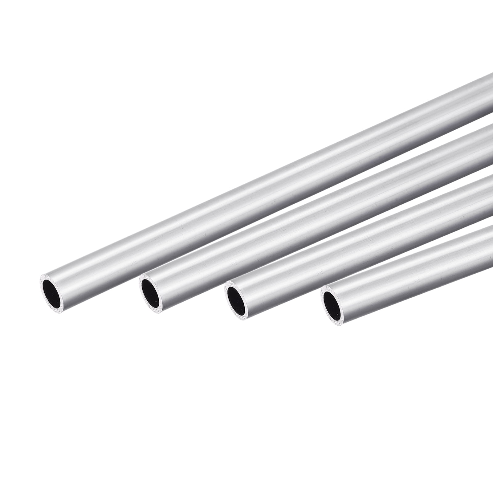 Uxcell 12mm OD 9mm Inner Dia 300mm Length 6063 Aluminum Round Tube 4 ...