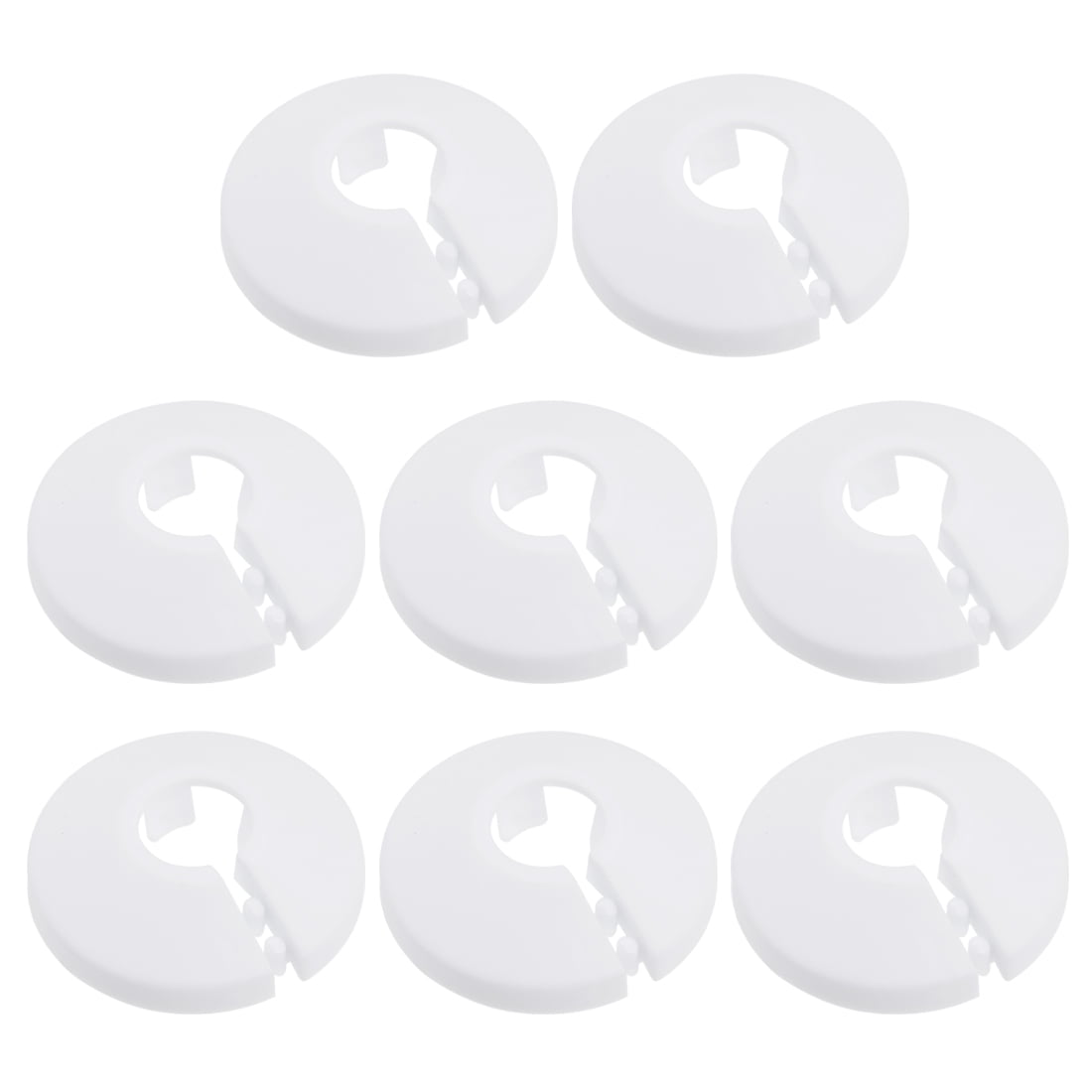 Uxcell 12mm PP Plastic Water Pipe Cover Decoration 8 Pack White ...
