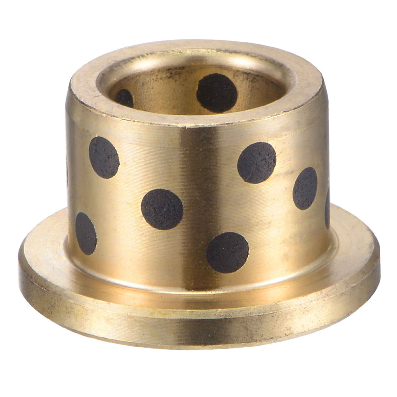 Uxcell 12mm x 18mm x 15mm Flanged Sleeve Bearings Wrapped Oilless ...