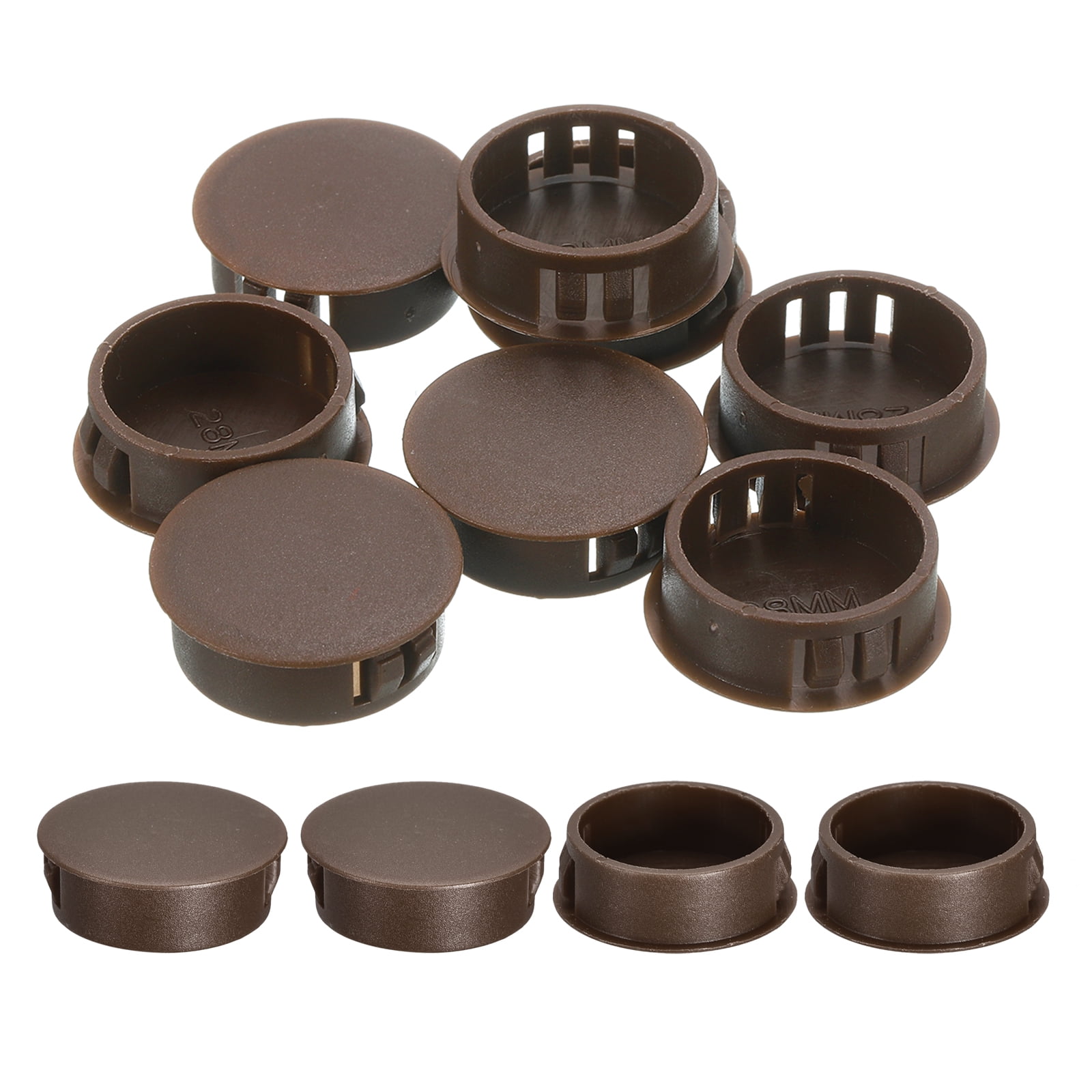 Uxcell 12pack 28mm(1-1/8") Nylon Hole Plugs, Flush Type Panel Round ...