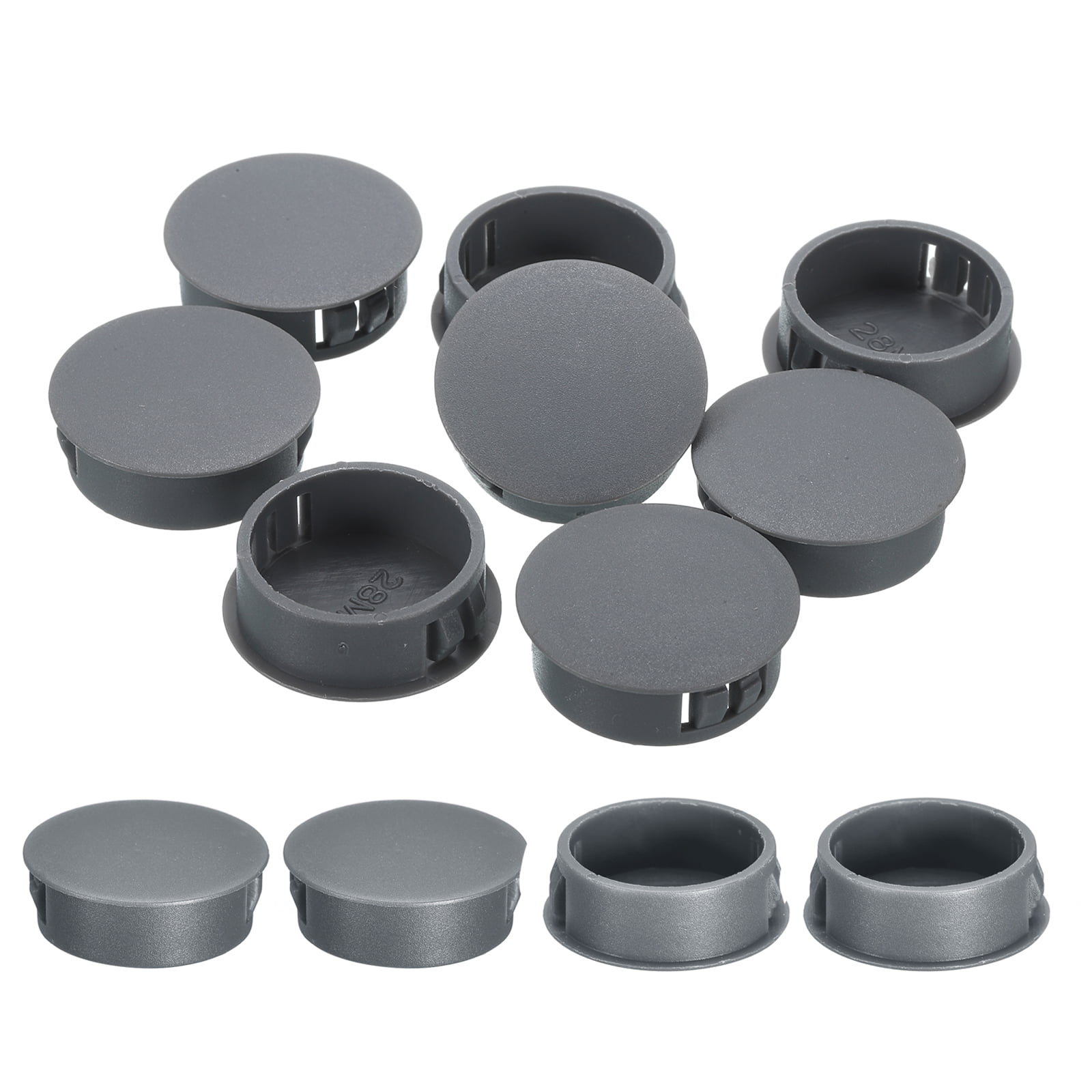 Uxcell 12pack 28mm(1-1/8") Nylon Hole Plugs, Flush Type Panel Round ...