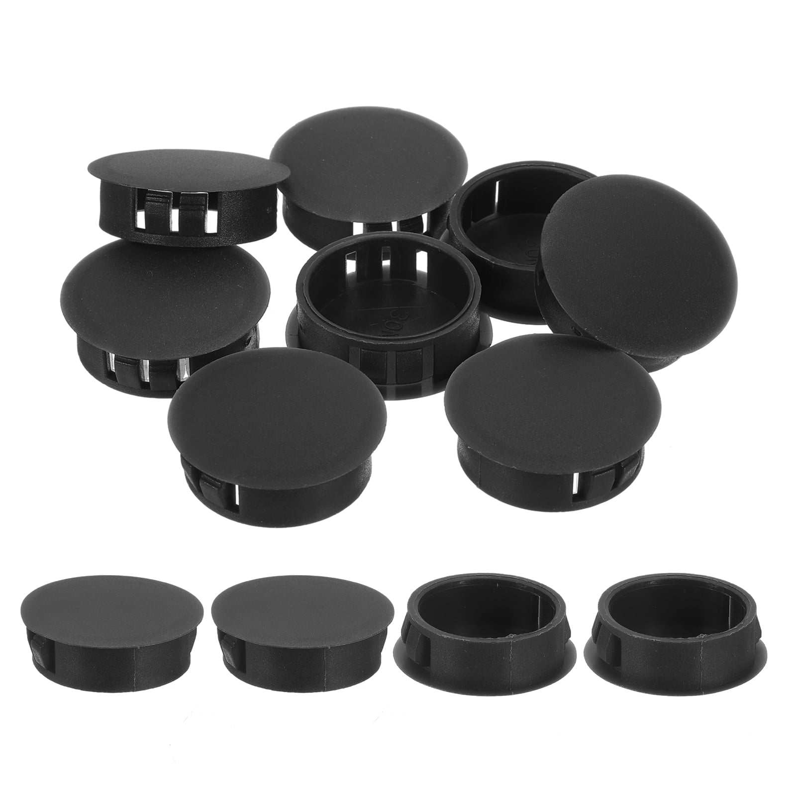 Uxcell 12pack 30mm(1-3/16") Nylon Hole Plugs, Flush Type Panel Round ...