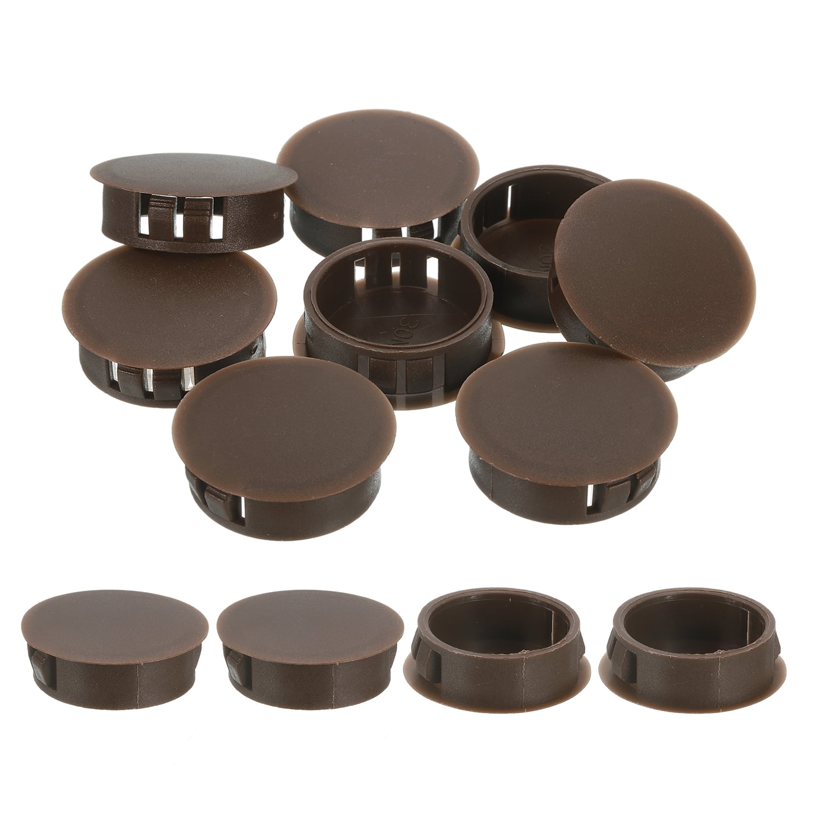 Uxcell 12pack 30mm(1-3/16") Nylon Hole Plugs, Flush Type Panel Round ...