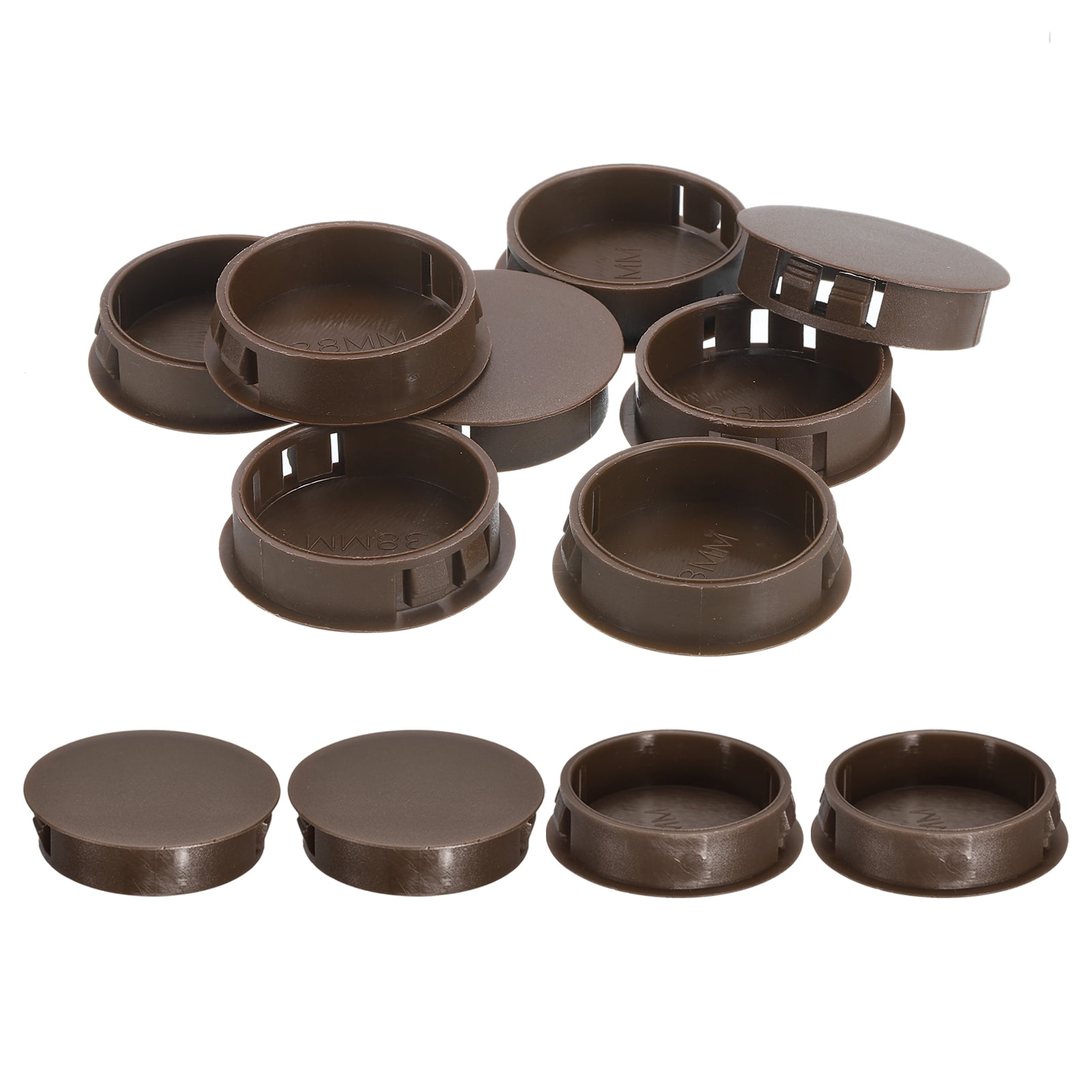 Uxcell 12pack 38mm(1-1/2") Nylon Hole Plugs, Flush Type Panel Round ...