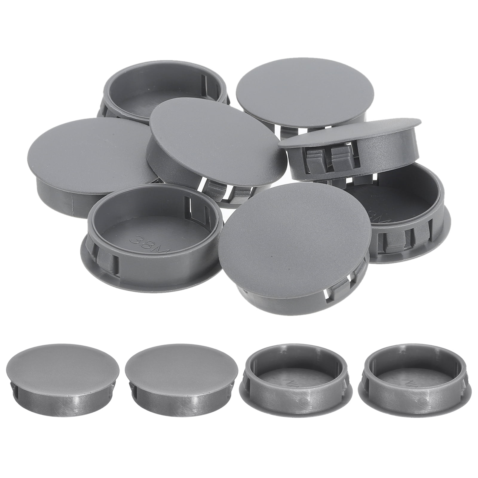 Uxcell 12pack 38mm(1-1/2") Nylon Hole Plugs, Flush Type Panel Round ...