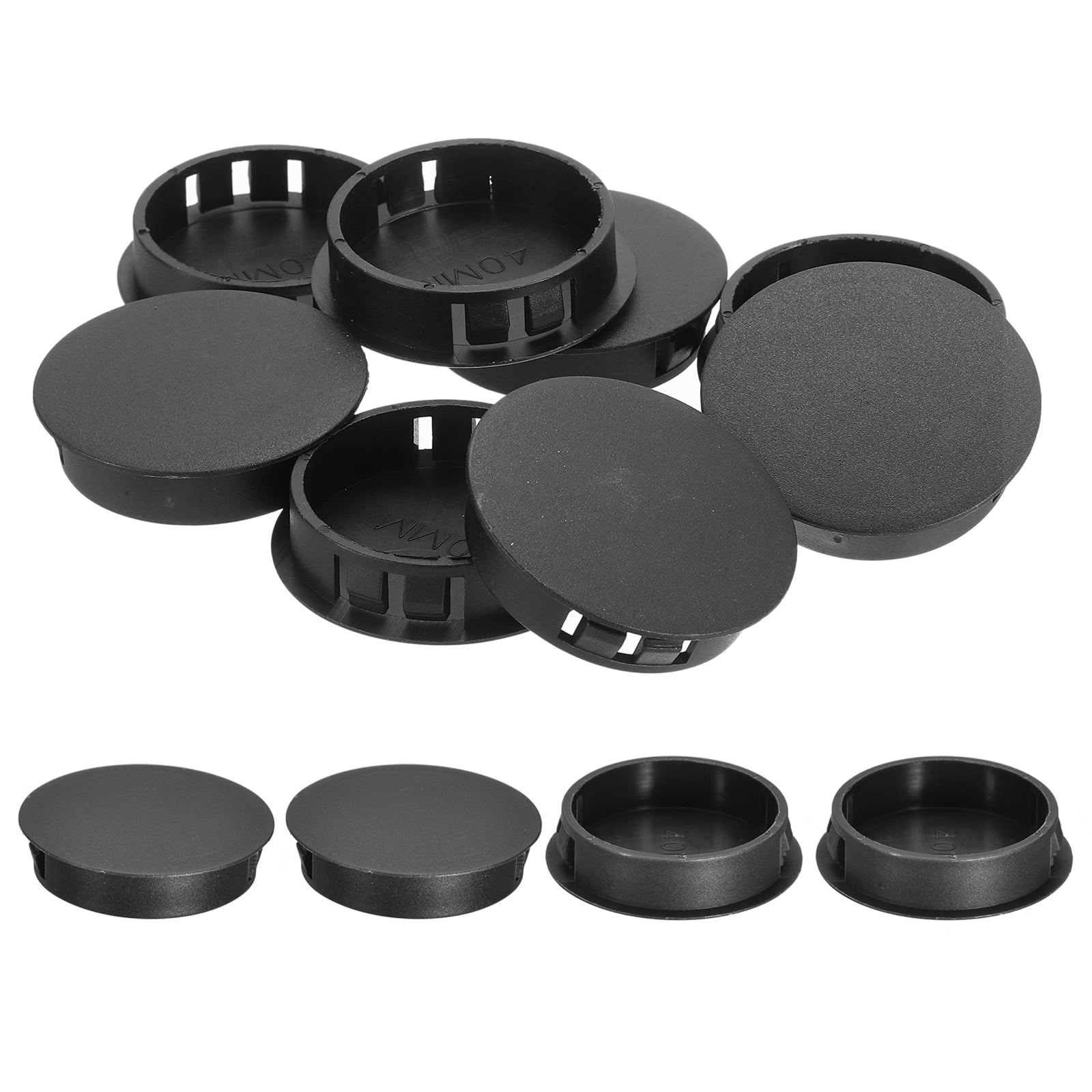 Uxcell 12pack 40mm(1-9/16") Nylon Hole Plugs, Flush Type Panel Round ...