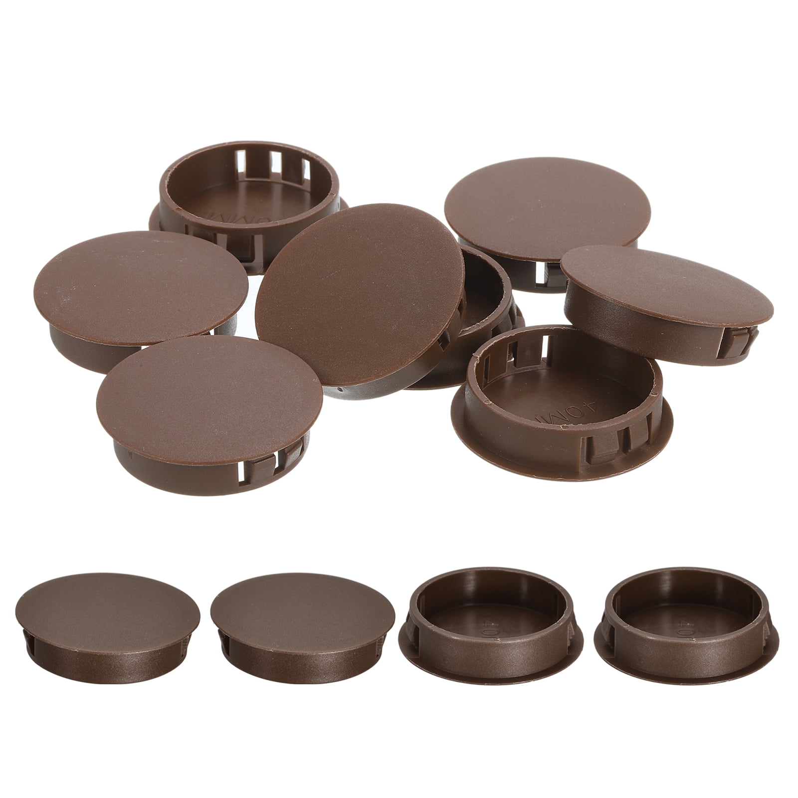 Uxcell 12pack 40mm(1-9/16") Nylon Hole Plugs, Flush Type Panel Round ...