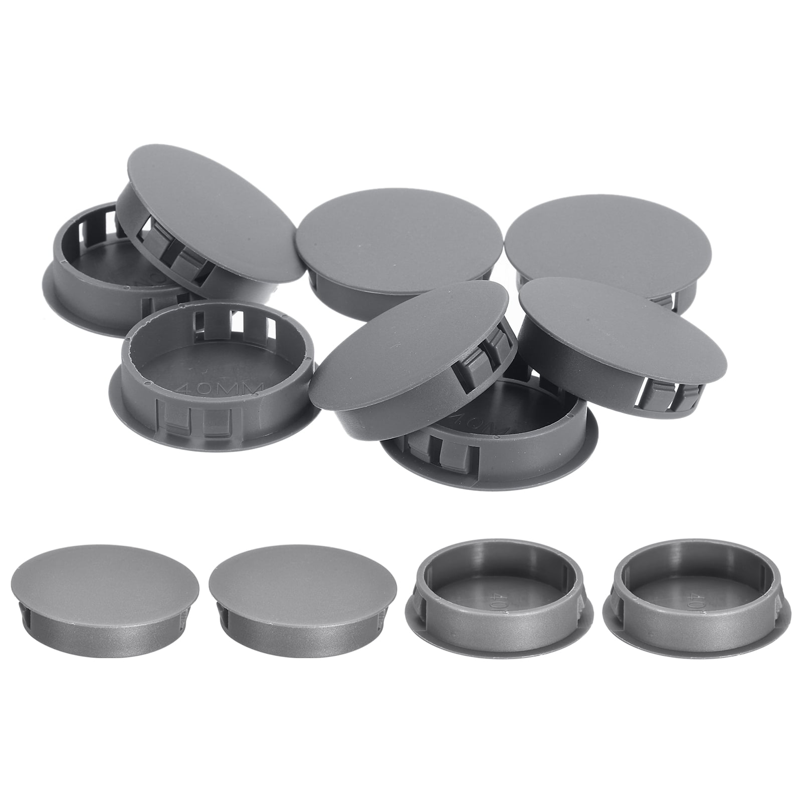 Uxcell 12pack 40mm(1-9/16") Nylon Hole Plugs, Flush Type Panel Round ...