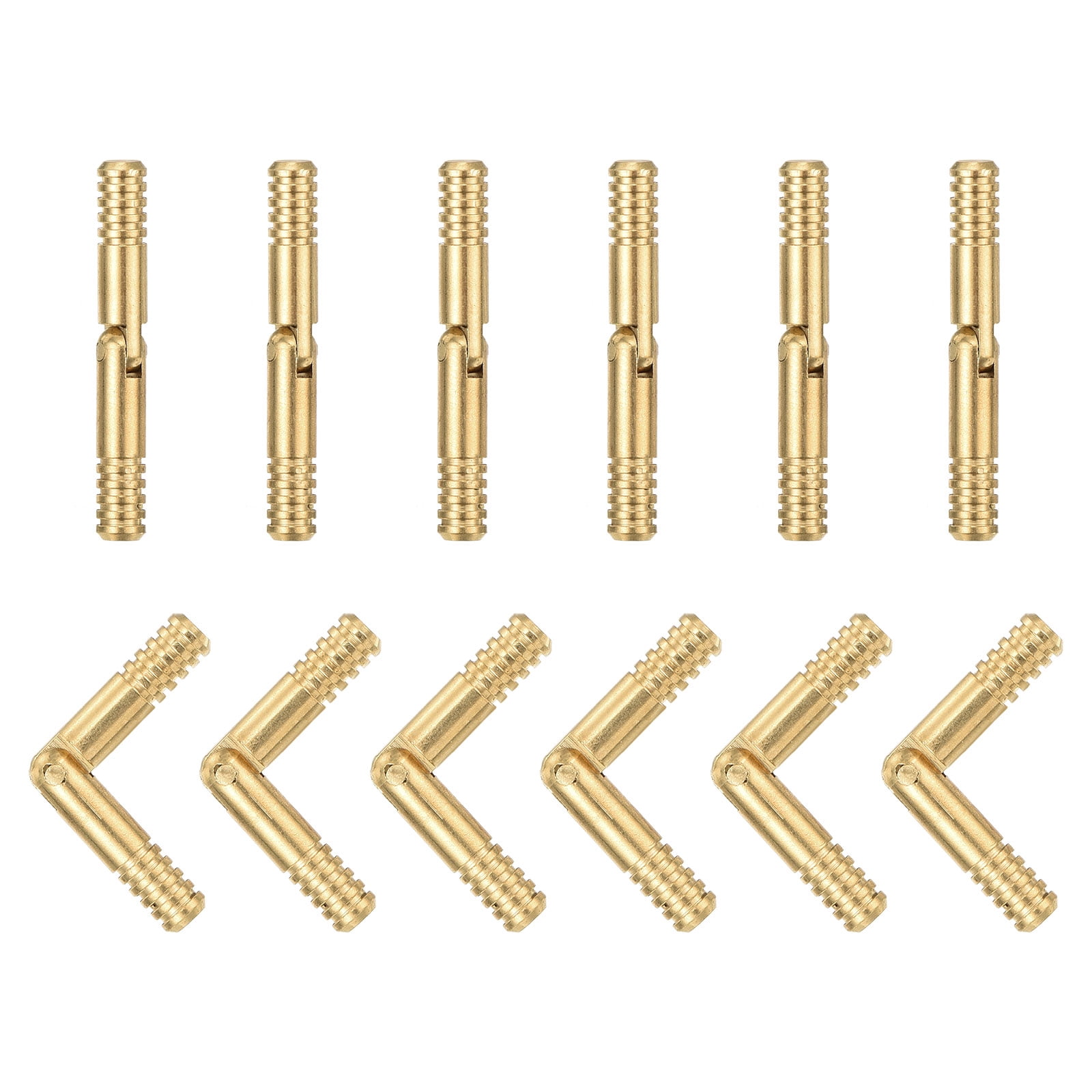 Uxcell 12pack Invisible Brass Barrel Hinge, 30x4mm Concealed Hinges ...