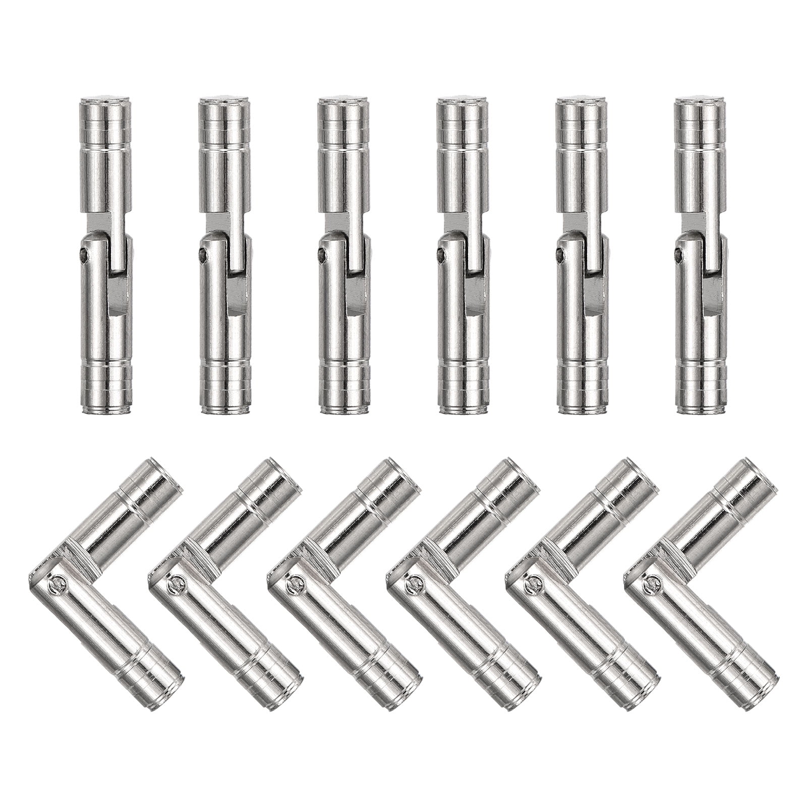 Uxcell 12pack Invisible Brass Barrel Hinge, 30x5mm Concealed Hinges ...