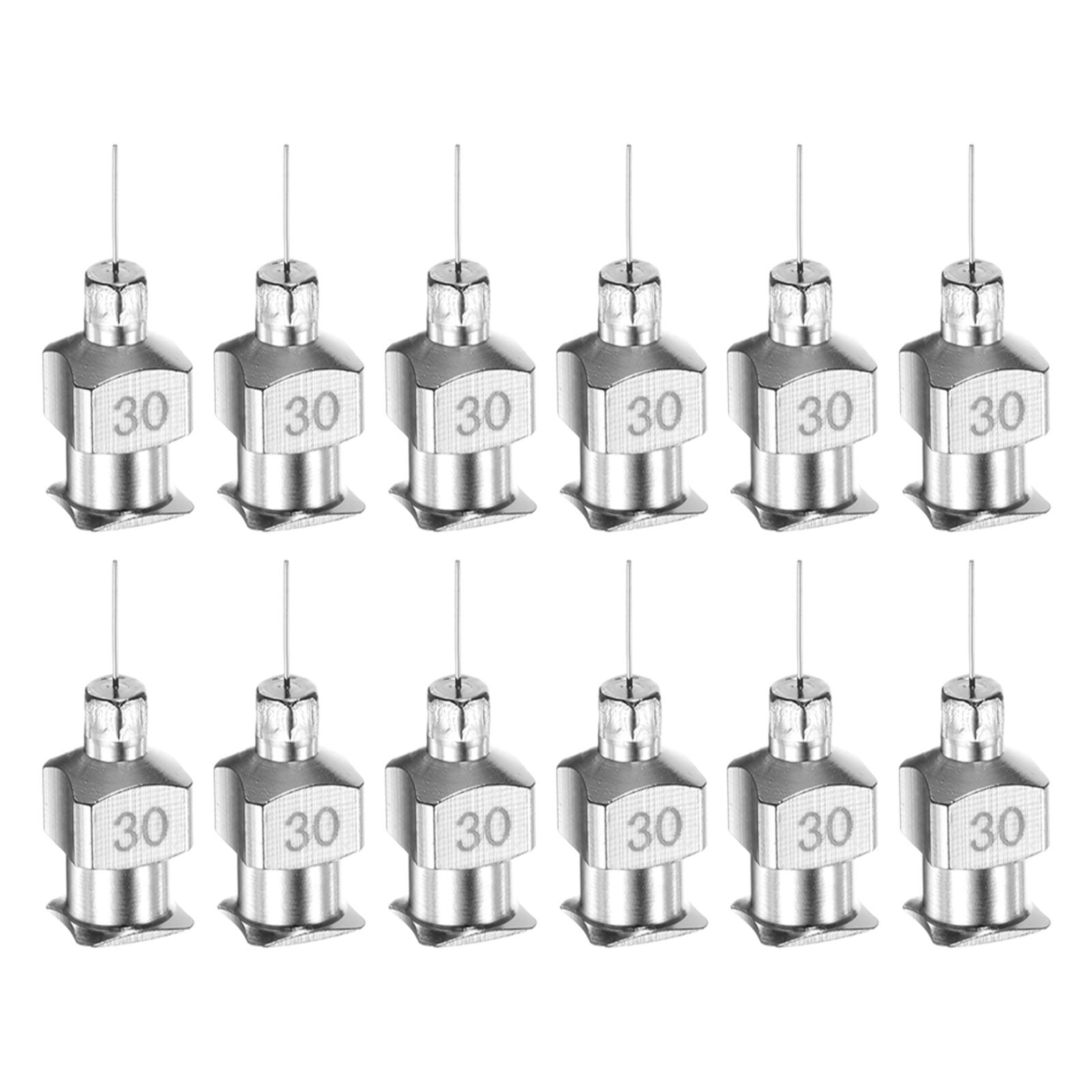 Uxcell 12pcs 30G Stainless Steel Dispensing Needles, 1/4" Glue Needle Tube Blunt Tip - Walmart.com