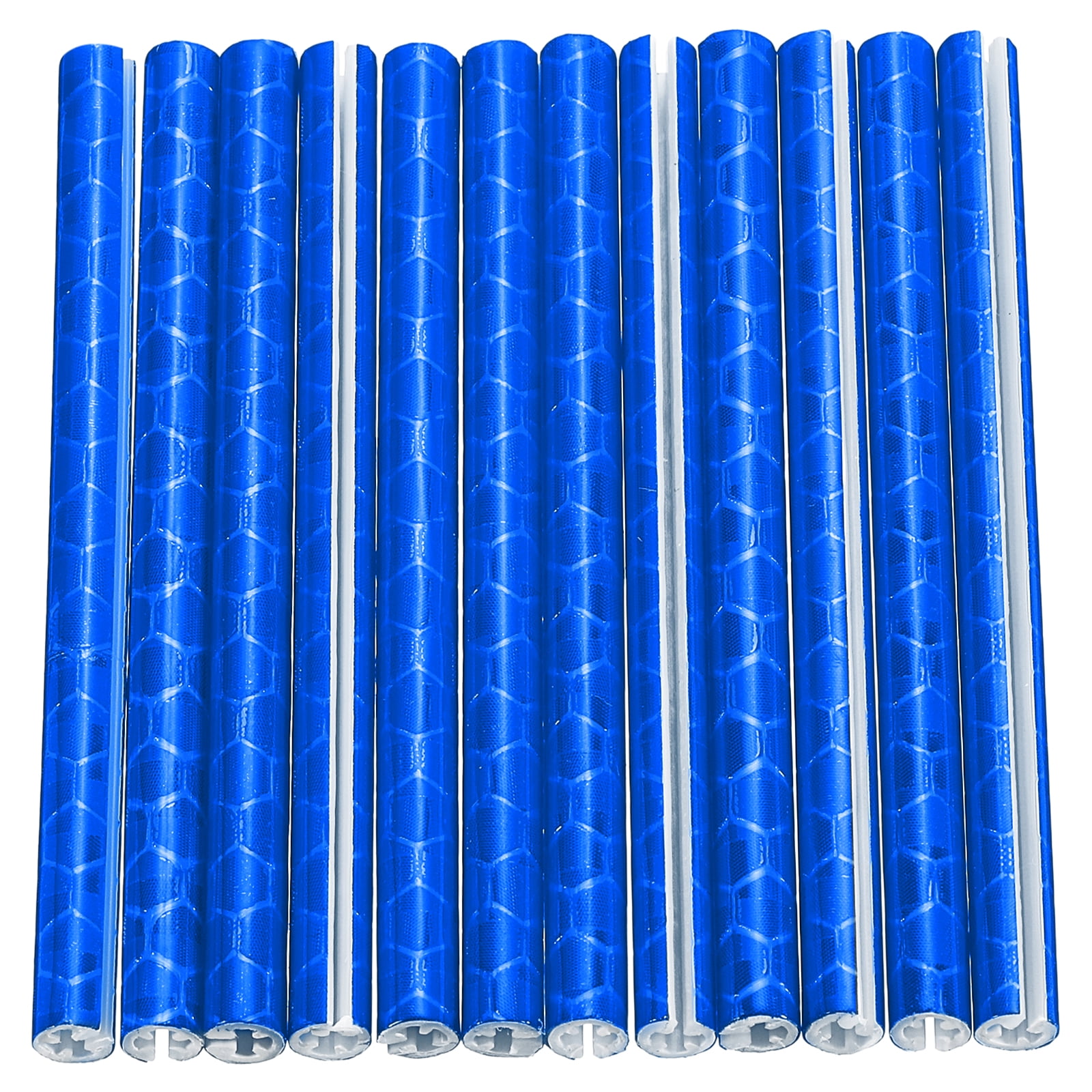 Uxcell 12pcs Bike Reflective Spoke Skin Plastic Bicycle Spoke ...