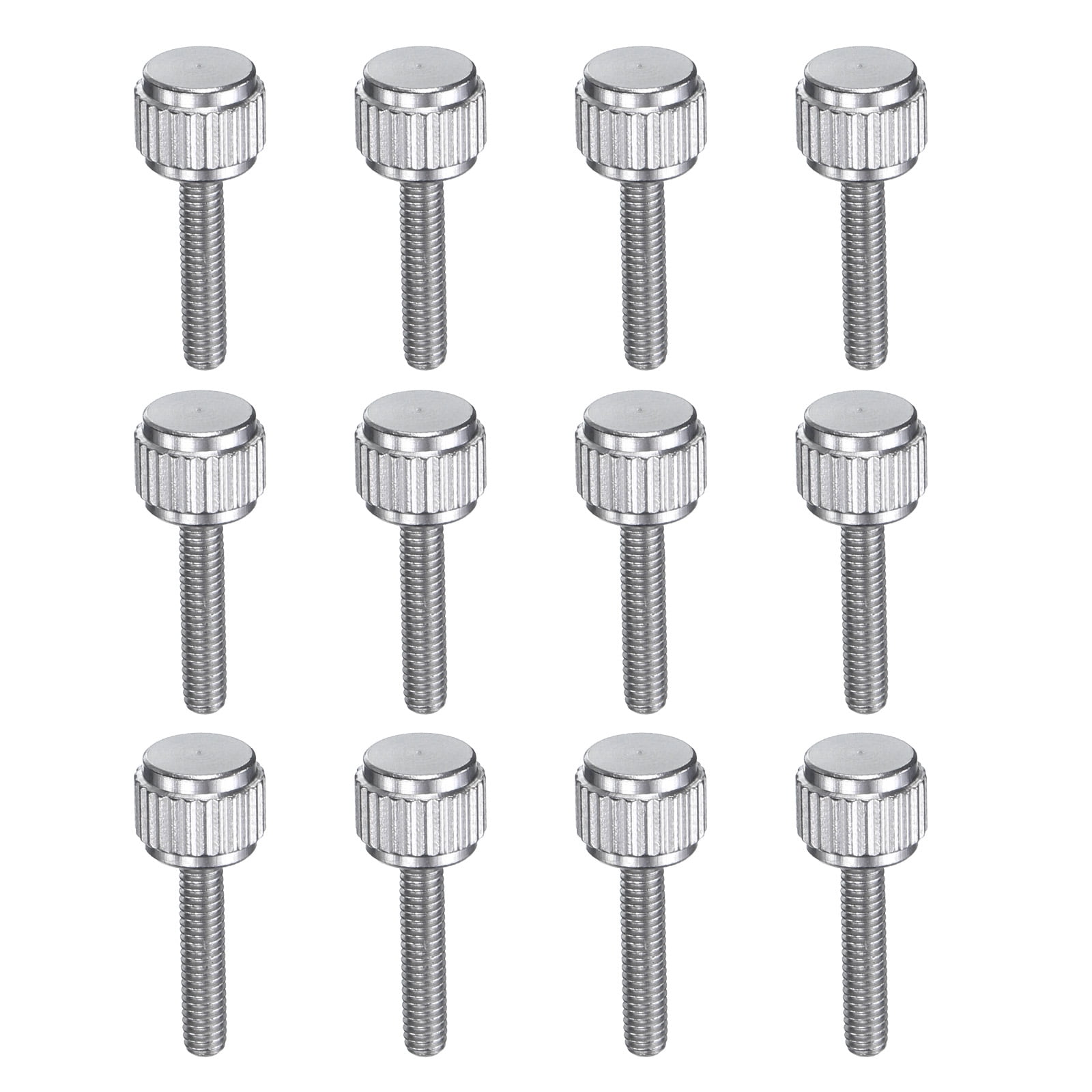 Uxcell 12pcs Flat Head Knurled Thumb M2.5x12mm Slide Caliper Locking ...
