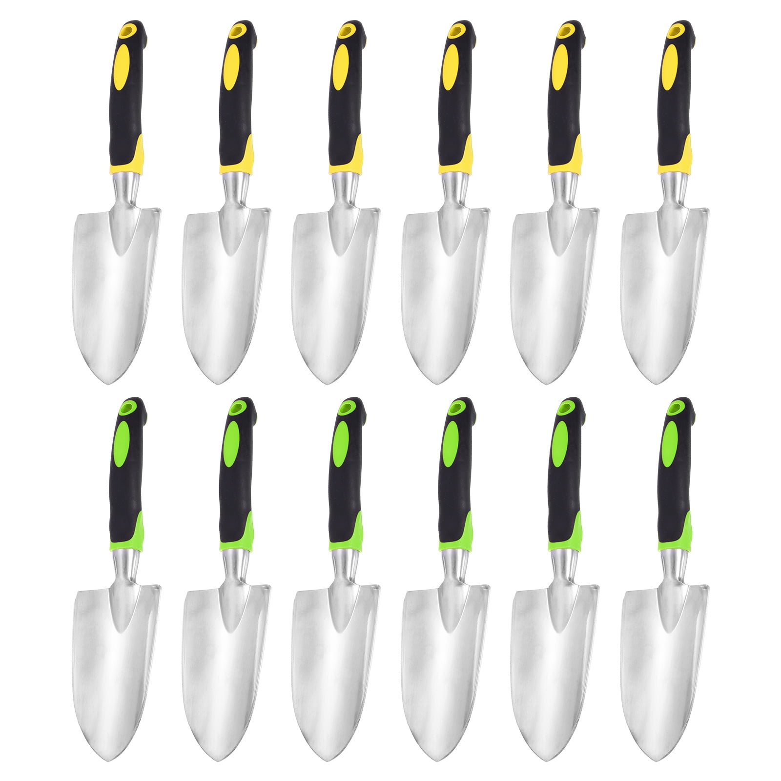Uxcell 12pcs Garden Hand Shovel 11.81 x 2.95" Aluminum Transplanting ...