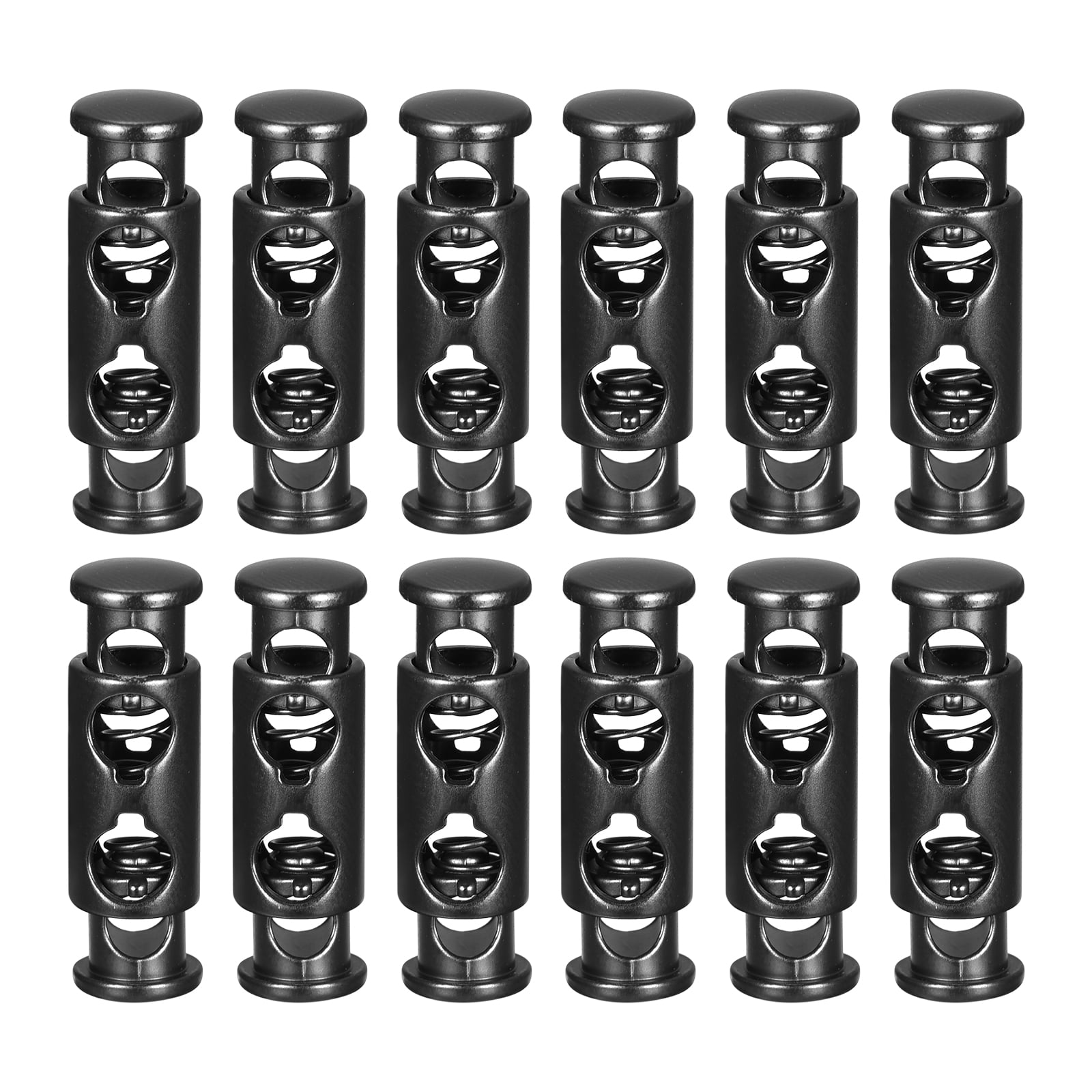 Uxcell 12pcs Metal Cord Locks End Spring Toggle Stopper Suitable for ...
