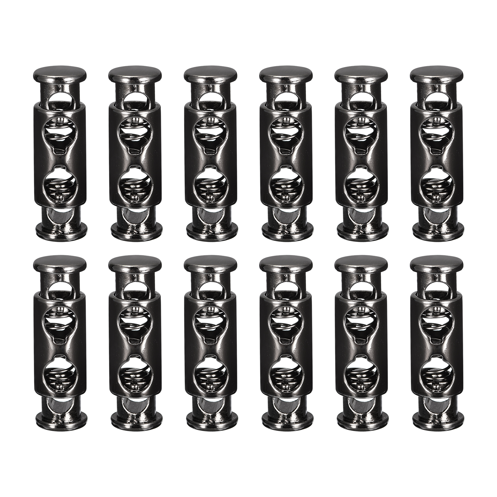 Uxcell 12pcs Metal Cord Locks End Spring Toggle Stopper Suitable for ...