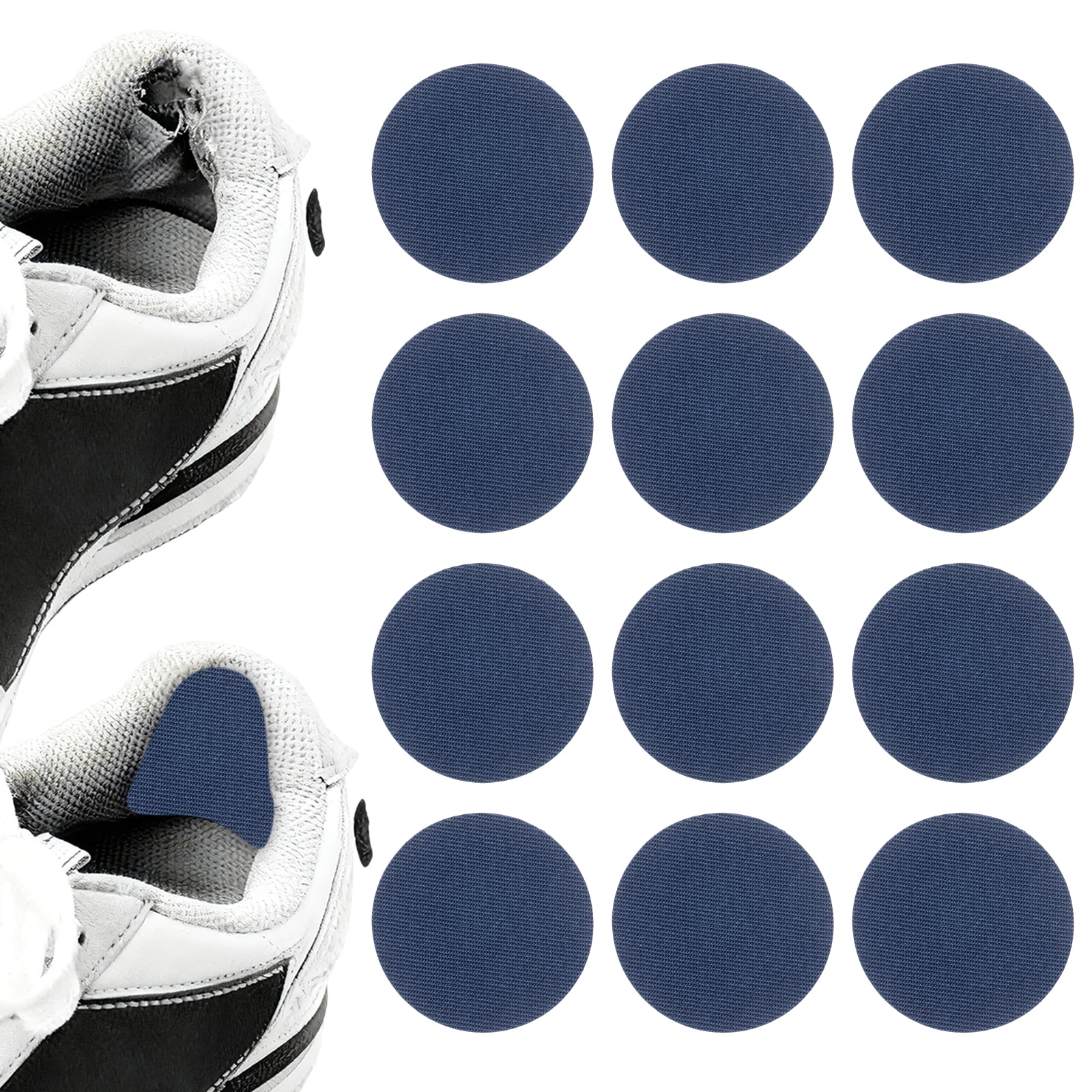 Uxcell 12pcs Shoe Patches for Holes 2" Circle Shape Self-Adhesive Shoe ...