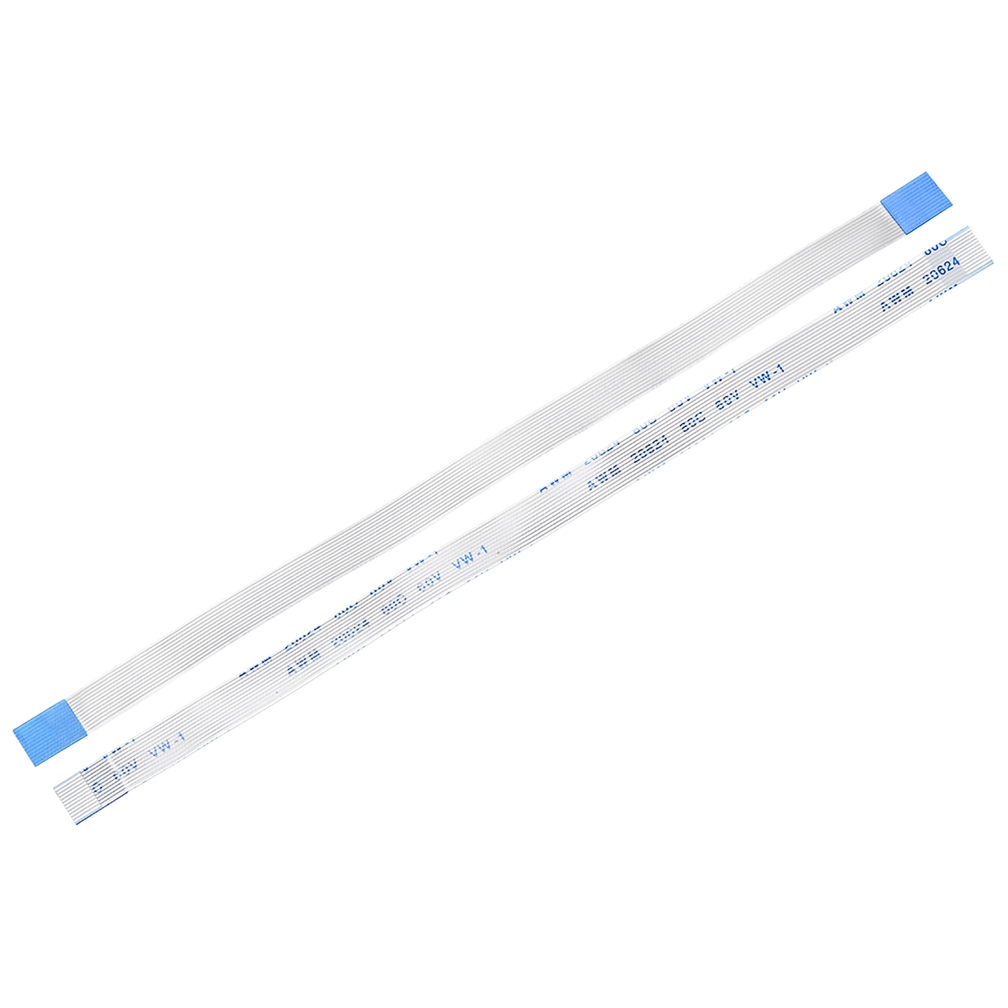 Uxcell 12pins Flexible Flat Cable FPC FFC A Type Ribbon Cable PE White ...