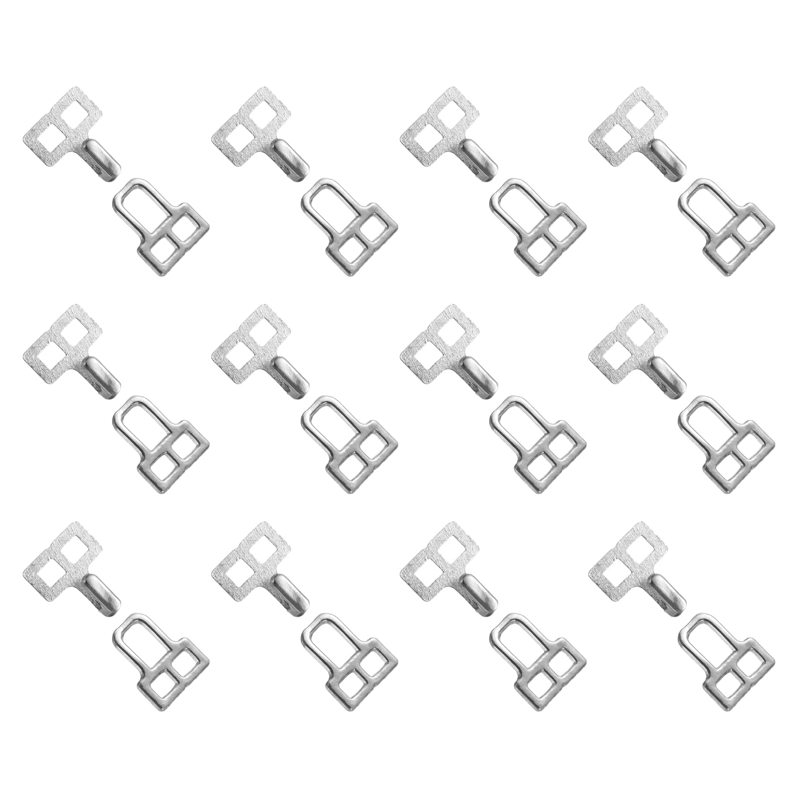 Uxcell 12set Hooks and Eyes Closure Set 11mm Metal Hook and Eye Sewing ...