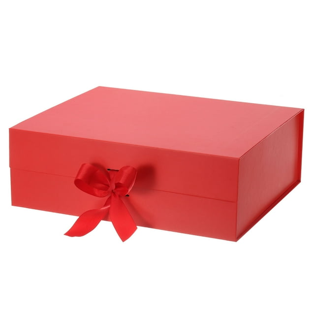 Uxcell 12x10x4 Inch Magnetic Gift Box Collapsible Paper Party Favor ...