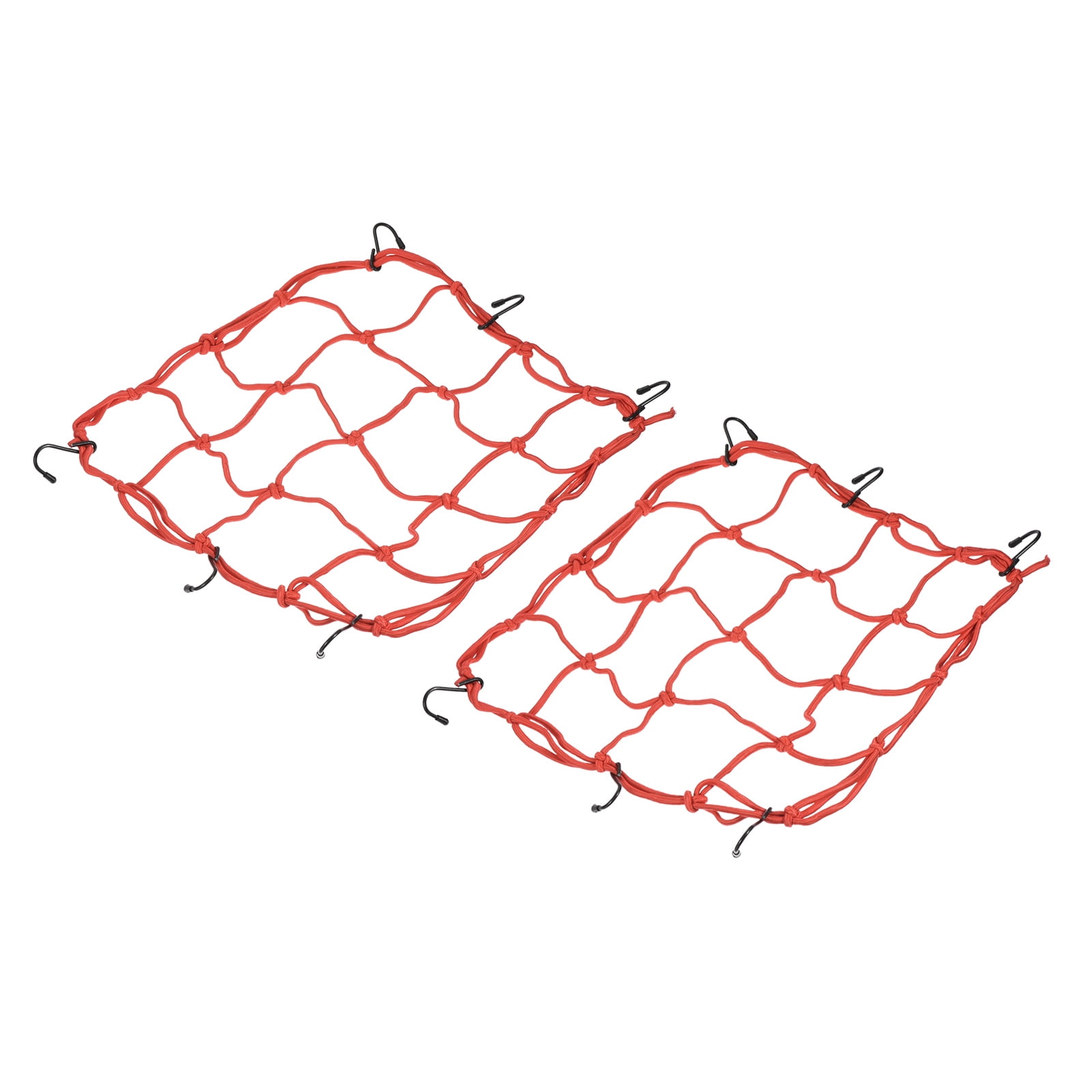 Uxcell 12x12" Extendable Motorcycle Cargo Net Luggage Debris Tie Down ...