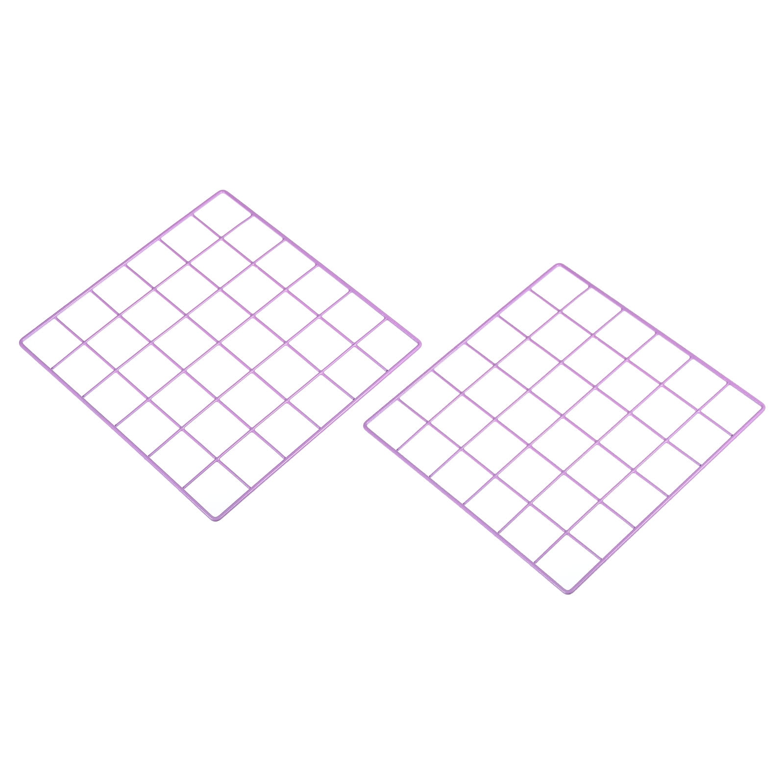 Uxcell 12x12" Wire Grid Panel, 2 Pack Metal Mesh Wall Decor Decorative ...