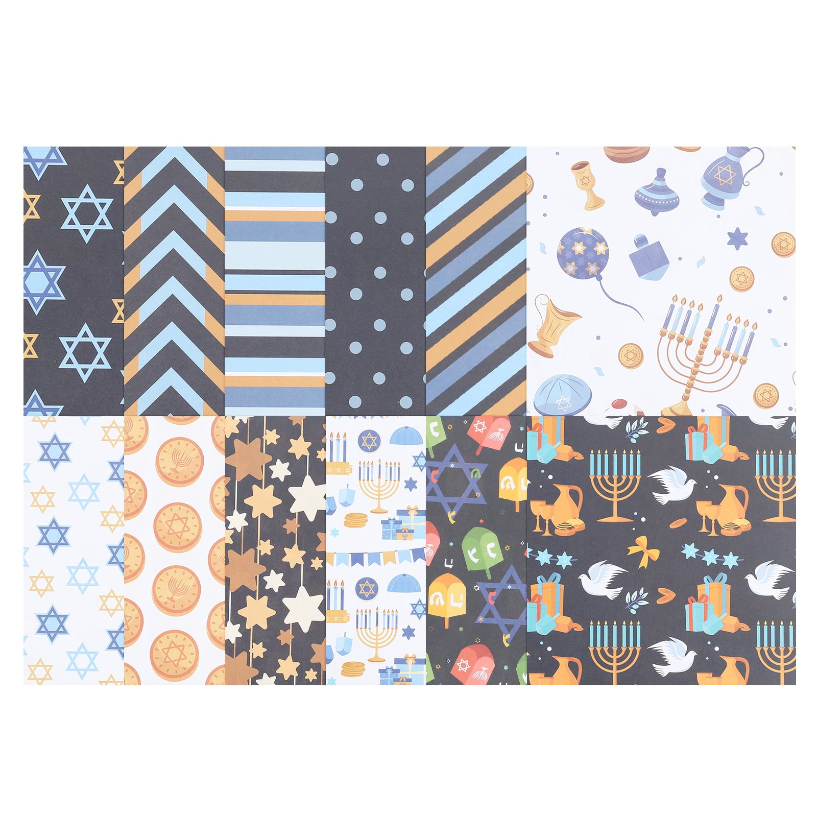 Uxcell 12x12Inch Scrapbook Paper, 24 Sheet Double-Sided candle style ...