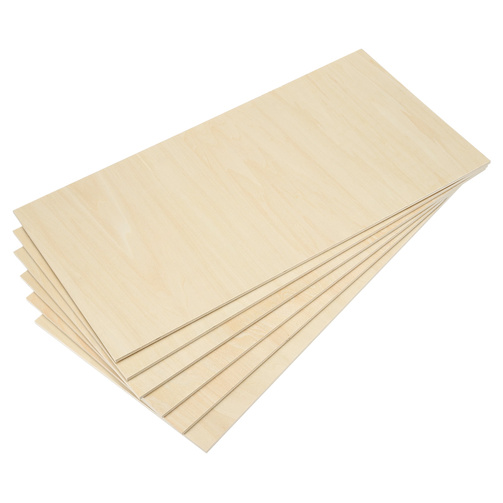 Uxcell 12x24x1/4" Basswood Sheets, 6mm Plywood Sheets Balsa Wood Board ...