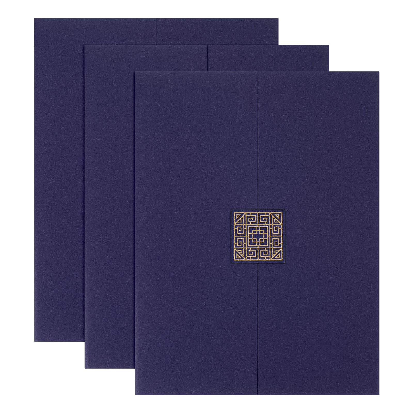 Uxcell 12x8.9" Tri Fold Certificate Holders Certificate Diploma Cover ...