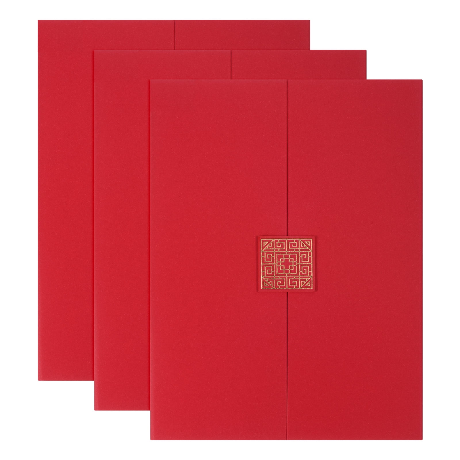 Uxcell 3Pcs Tri Fold Certificate Holder for 8.5x11 Certificate Paper ...