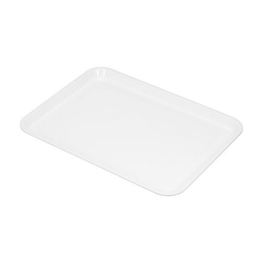 Efavormart 4 Pack | 14" Gold Lace Print & White Rectangular Plastic ...