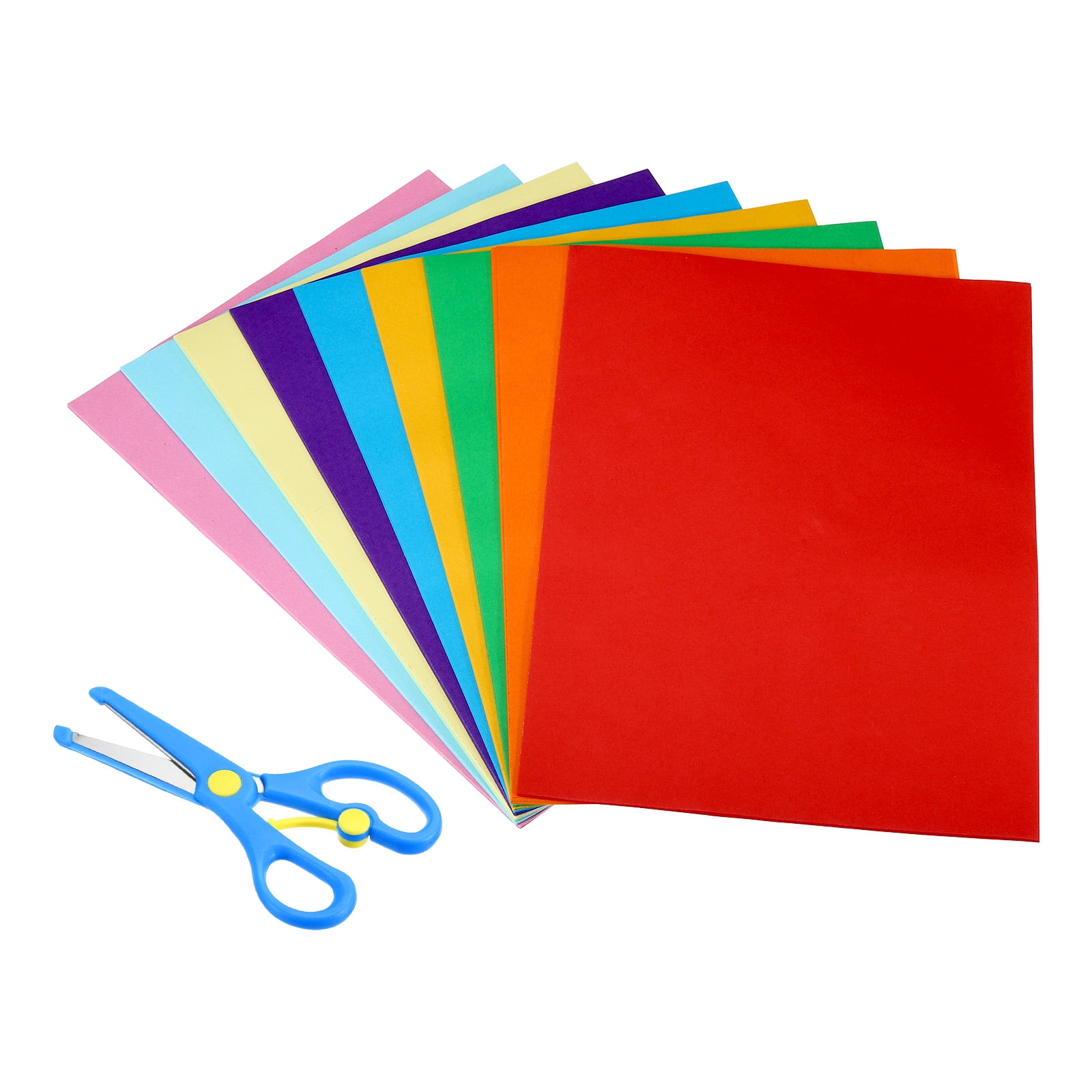 Uxcell 12x8inch Origami Paper Set, 100Pcs A4 Craft Paper with Scissor ...