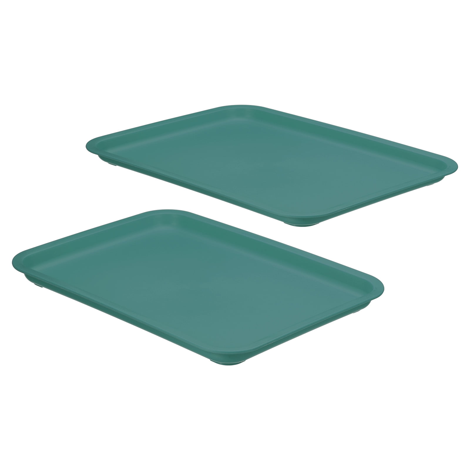 Uxcell 12x9" Fast Food Tray, 2 Pack Plastic Reusable Multi-Purpose ...