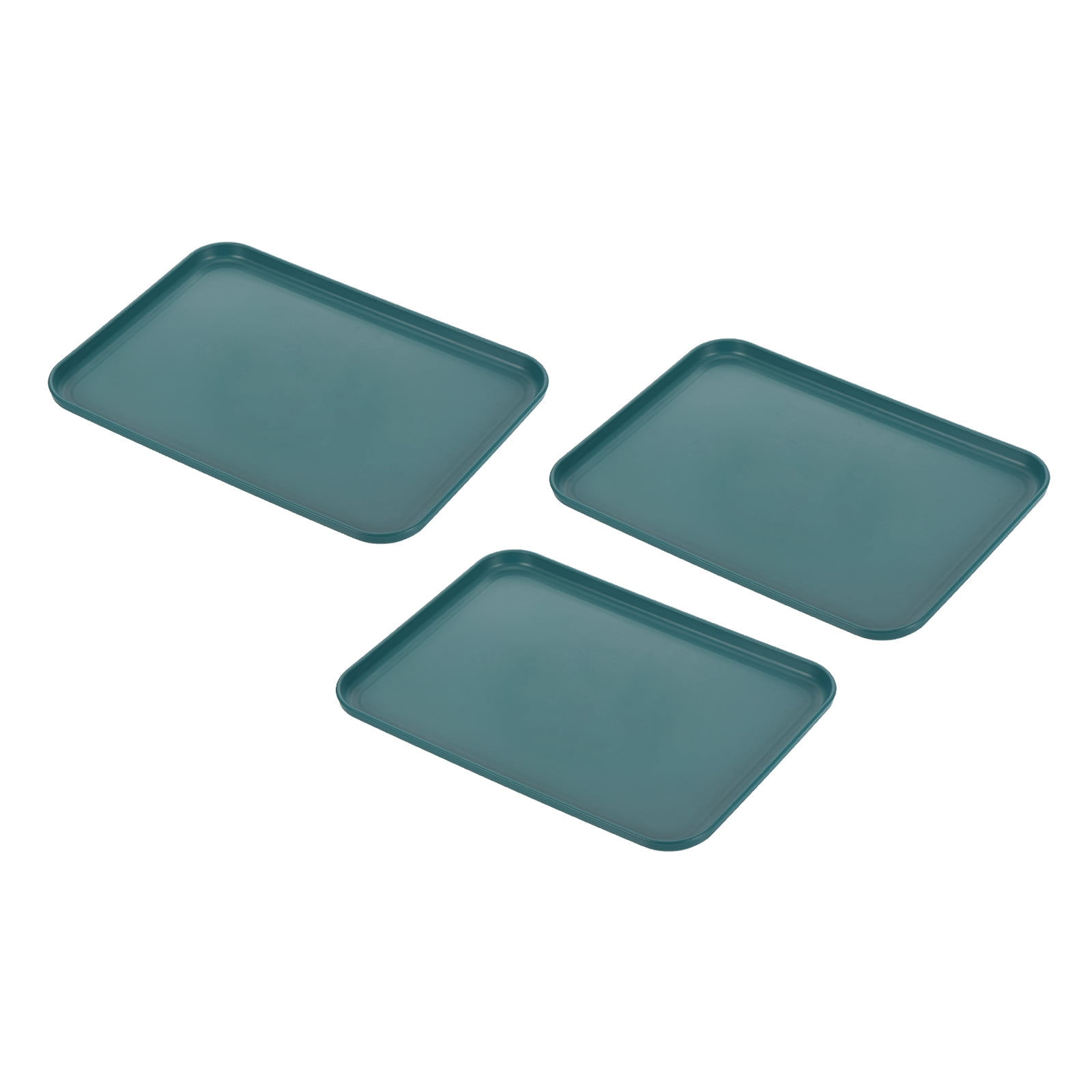 Uxcell 12x9" Fast Food Tray, 3 Pack PP Plastic Reusable Multi-Purpose ...