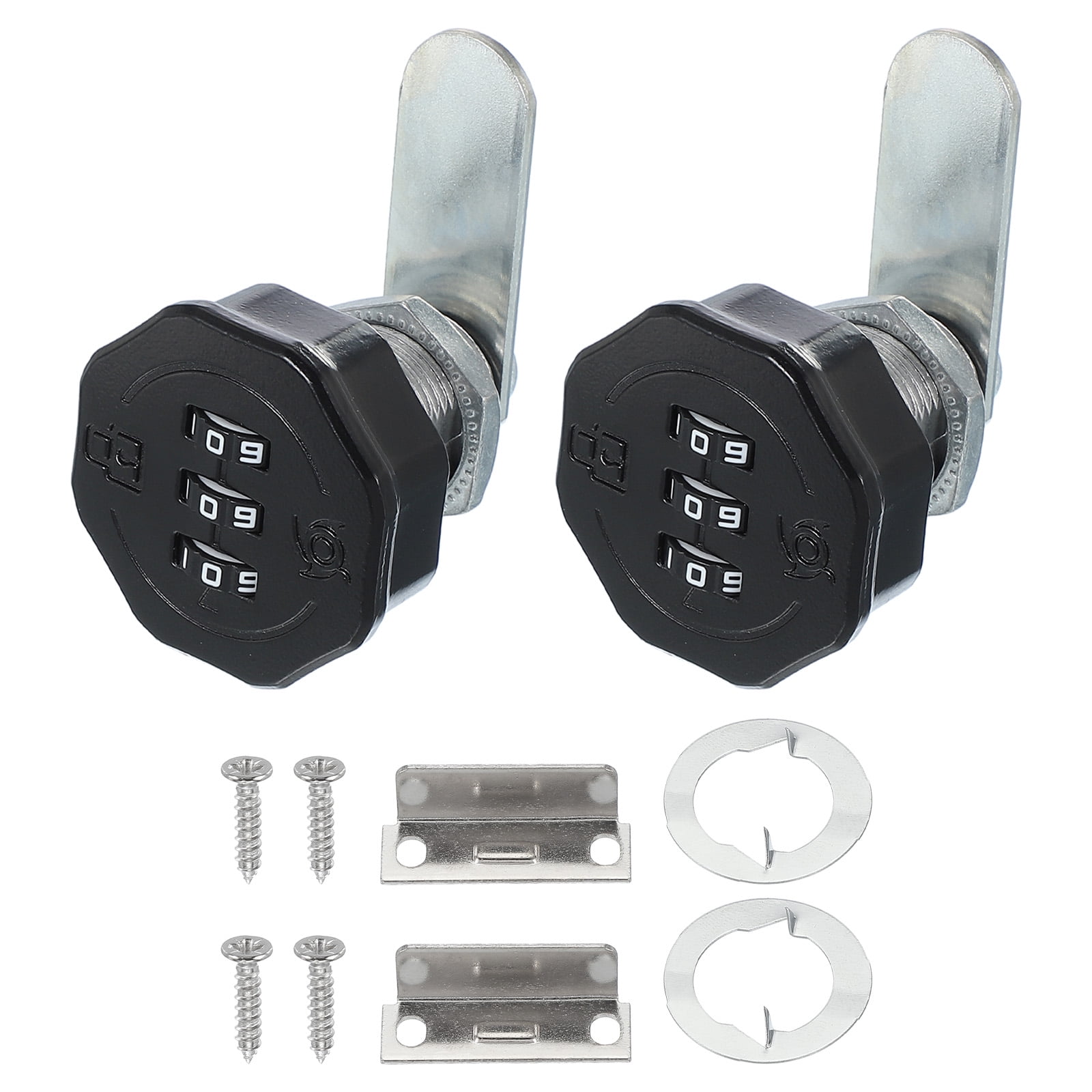 Uxcell 13/16" Combination Cabinet Cam Lock Zinc Alloy Keyless 3-Digit ...