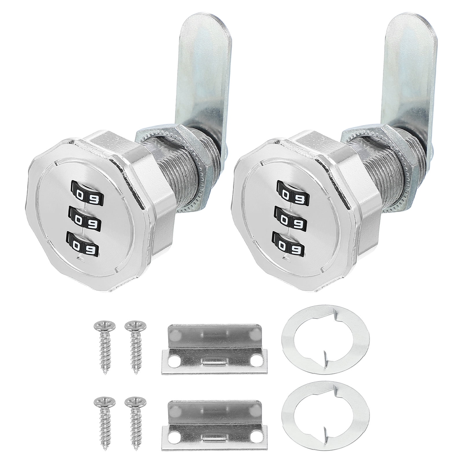 Uxcell 13/16" Combination Cabinet Cam Lock Zinc Alloy Keyless 3-Digit ...