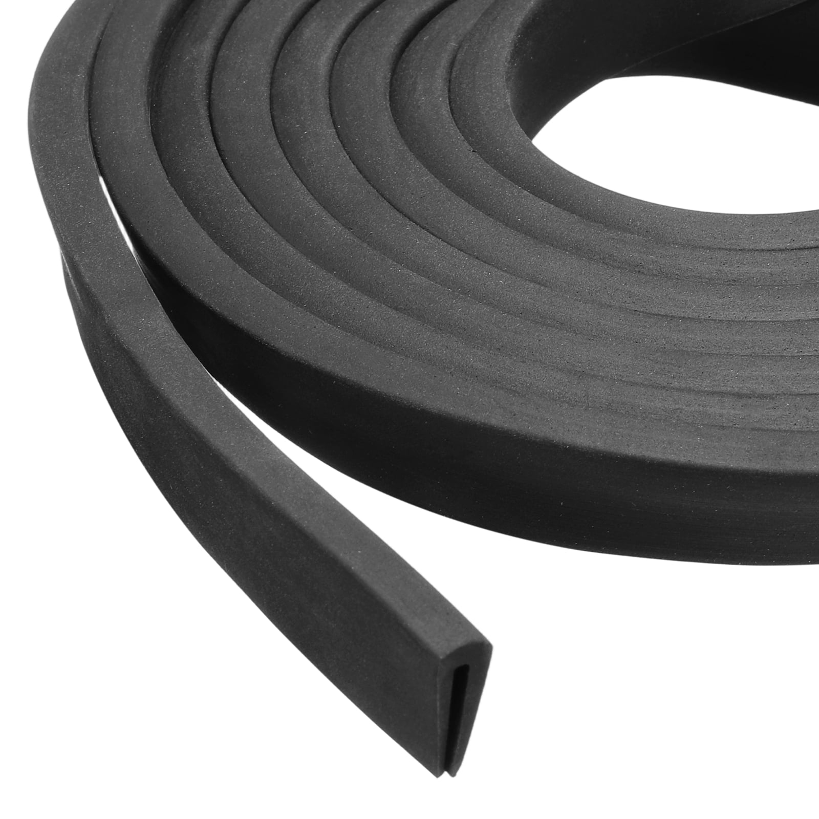 Uxcell 13.1ft U Rubber Edge Trim Fit for 3mm Edge, 7 mm x 15 mm Black ...